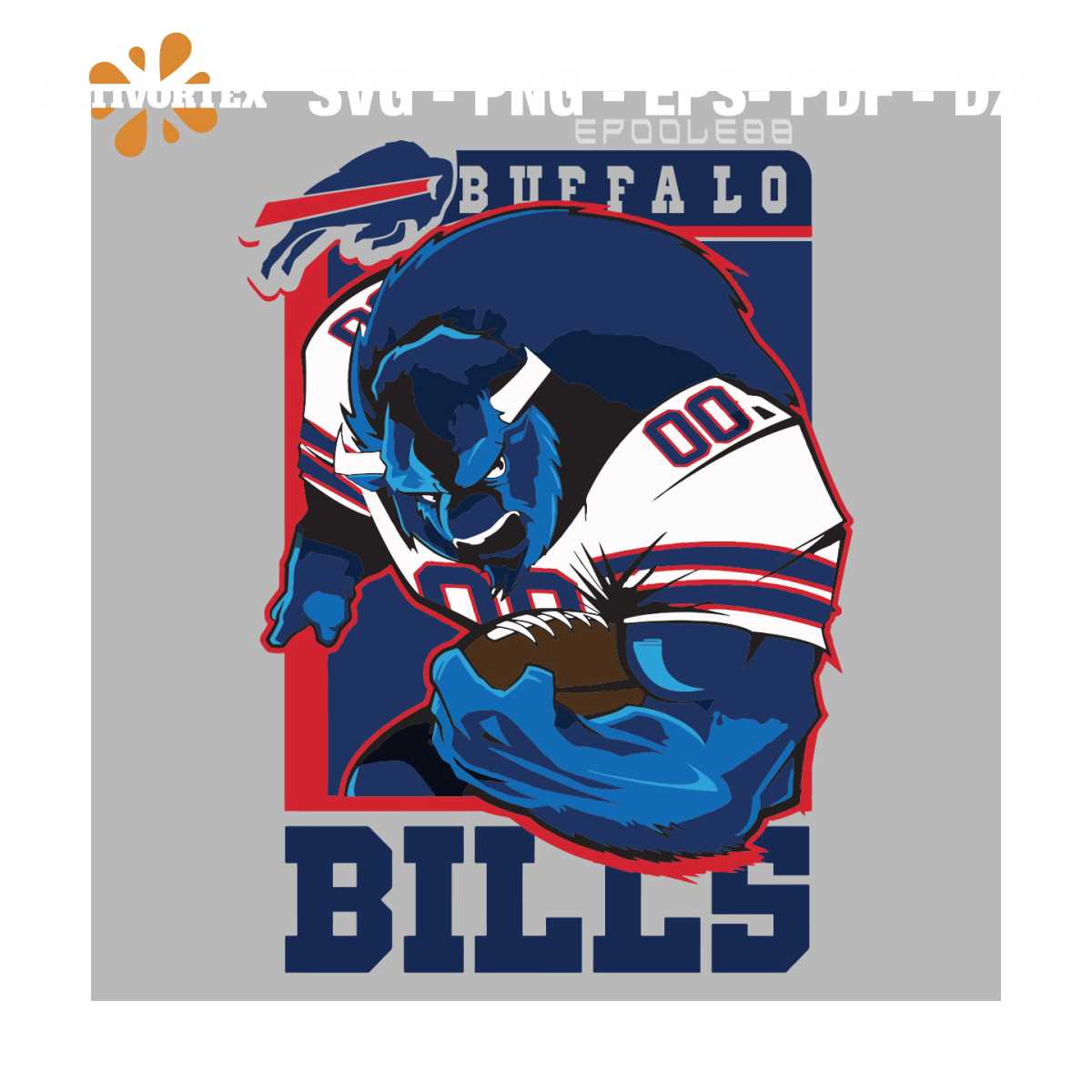 Buffalo Bills SVG, Buffalo Bills logo SVG, Buffalo Bills cut | Inspire ...