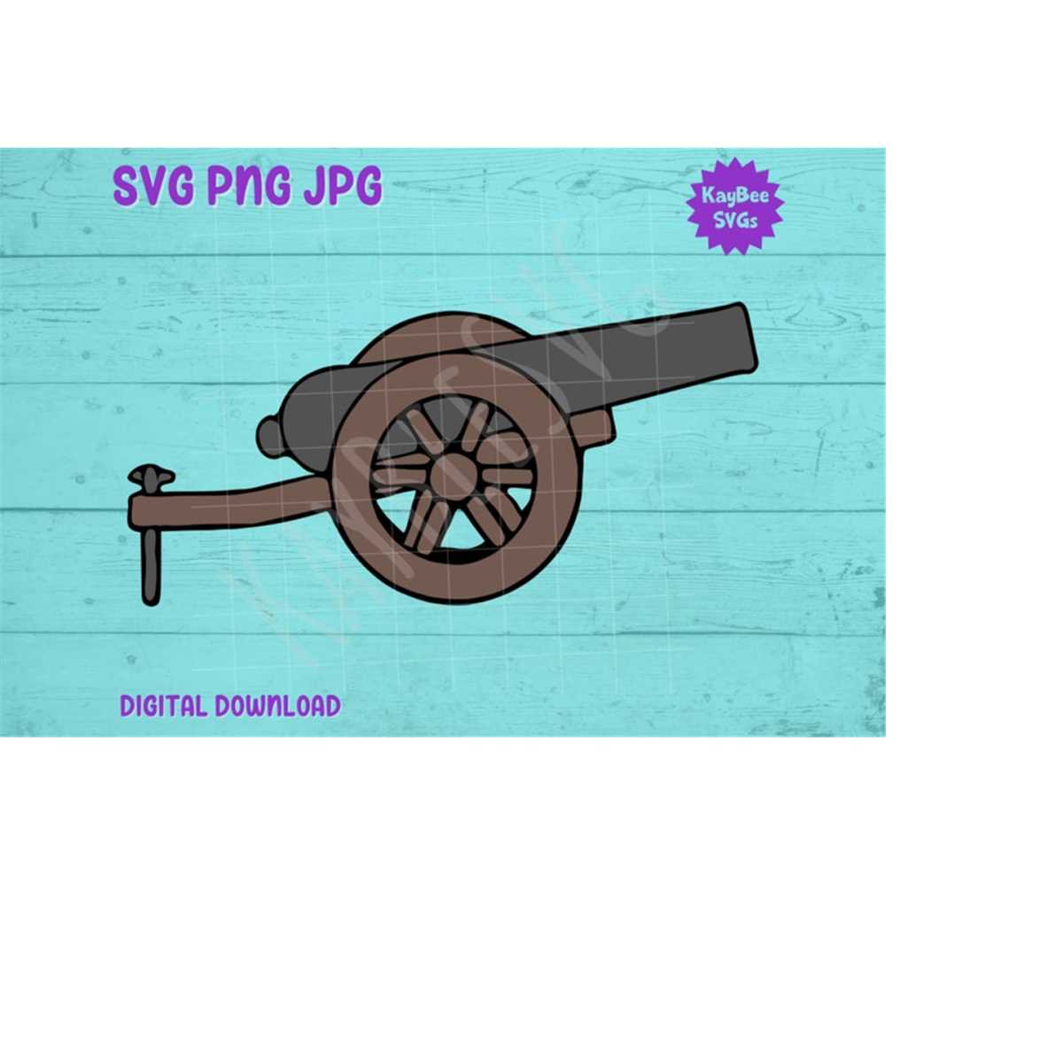 Cannon SVG PNG Jpg Clipart Digital Cut File Download for Cri - Inspire ...