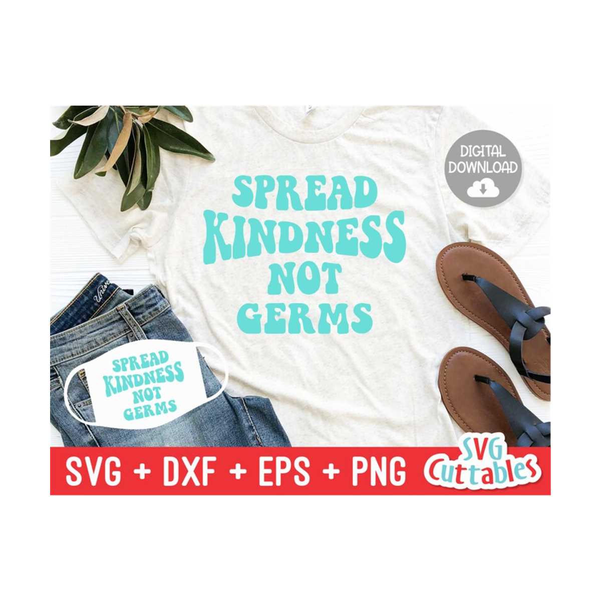 Spread Kindness Not Germs svg - Kindness Cut File - Kind - s - Inspire ...