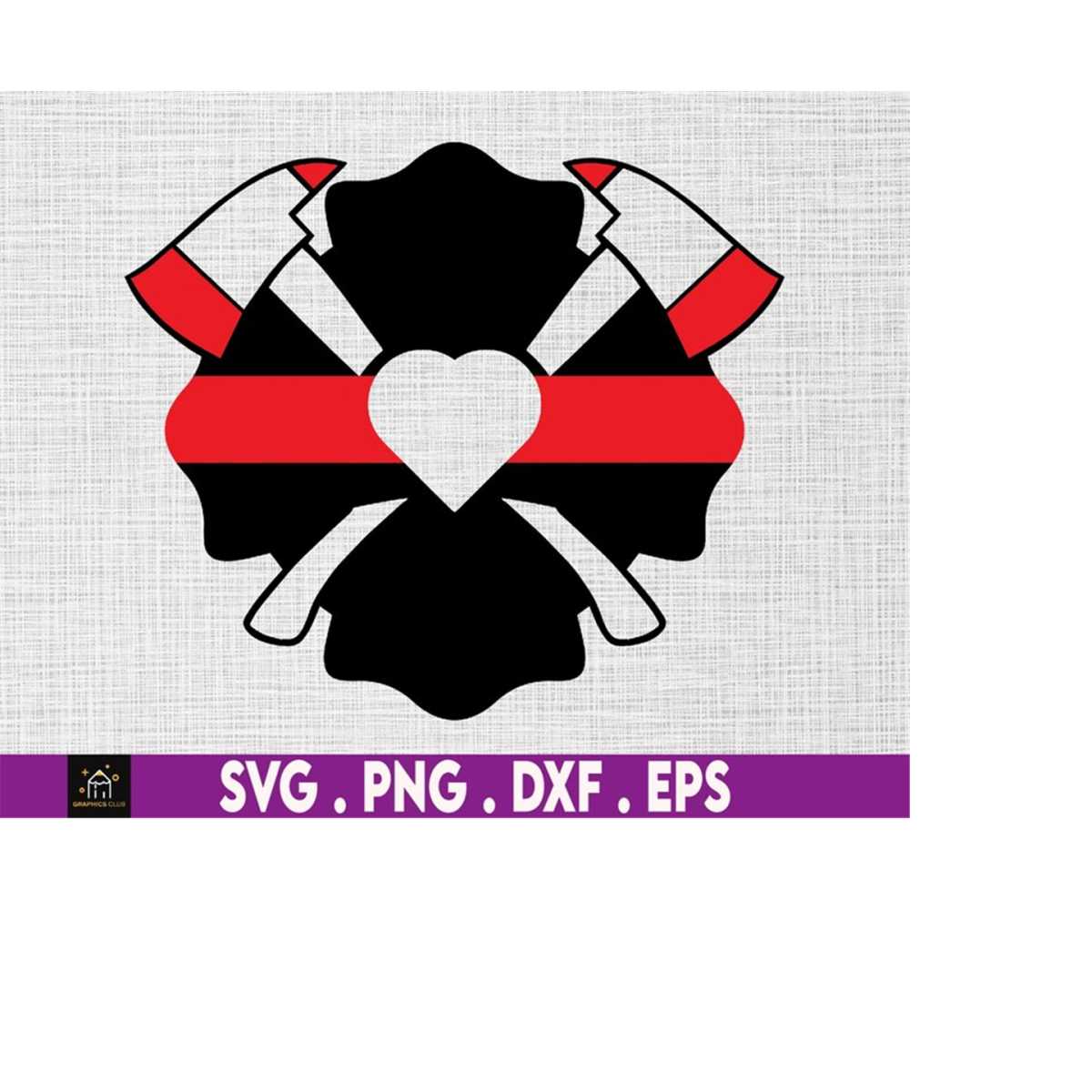 Firefighter Badge svg, Firefighter svg, Badge svg, Red line | Inspire ...
