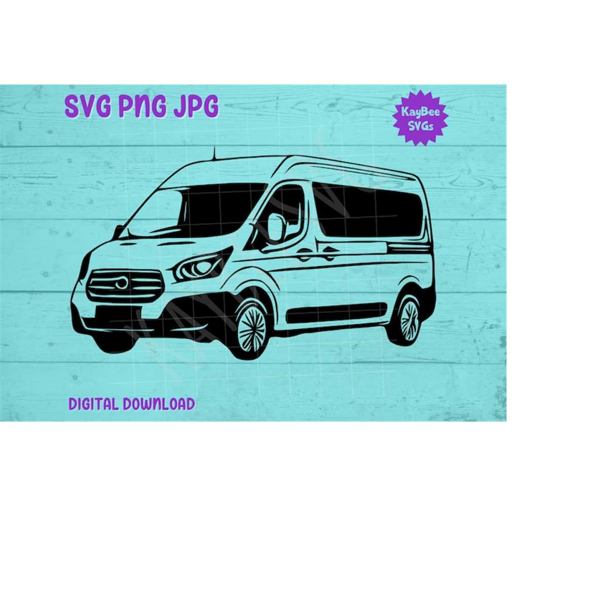 Van SVG PNG JPG Clipart Digital Cut File Download for Cricut - Inspire ...