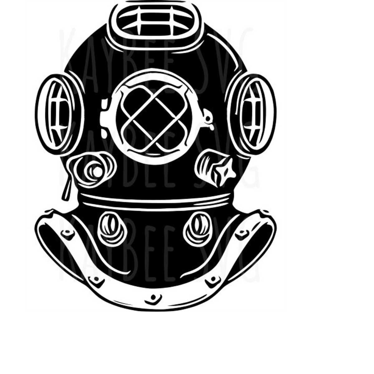 Scuba Helmet SVG PNG JPG Clipart Digital Cut File Download f - Inspire ...