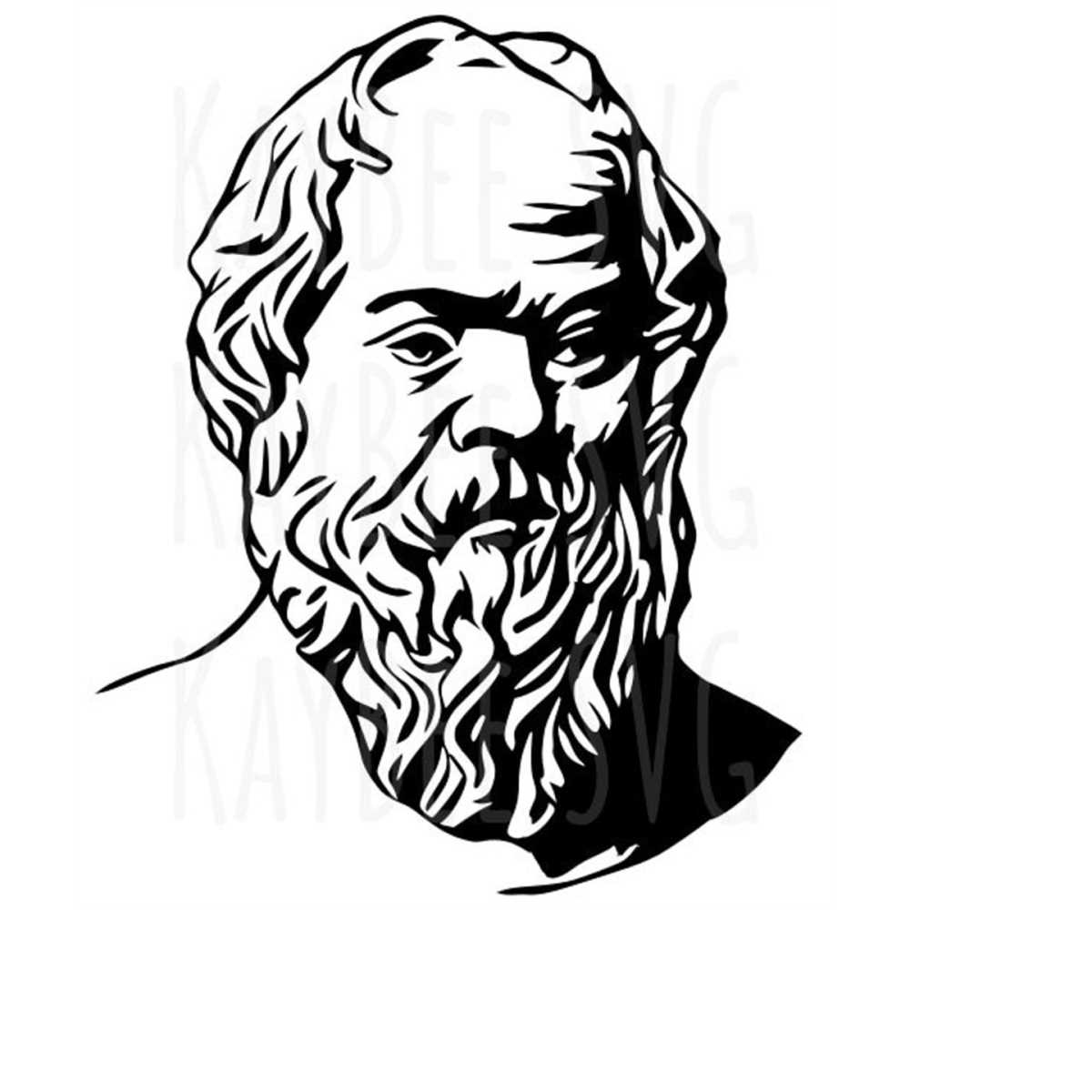 Socrates SVG PNG JPG Clipart Digital Cut File Download for C - Inspire ...