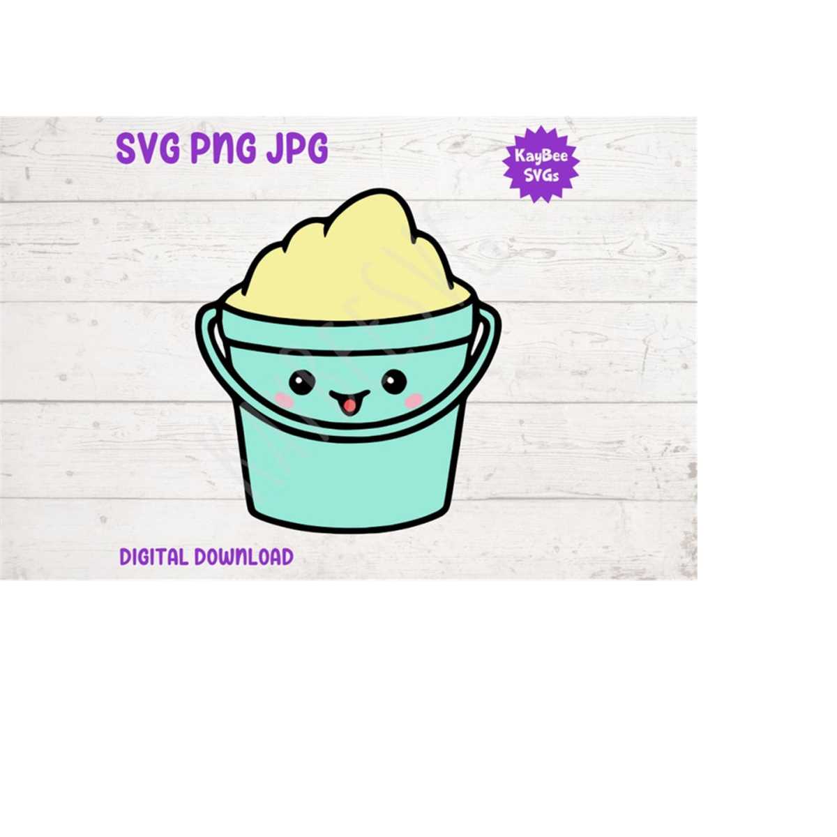 Sand Pail Bucket SVG PNG JPG Clipart Digital Cut File Downlo - Inspire ...