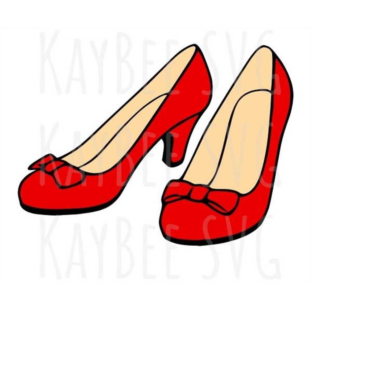 Ruby Slippers SVG PNG Jpg Clipart Digital Cut File Download - Inspire ...