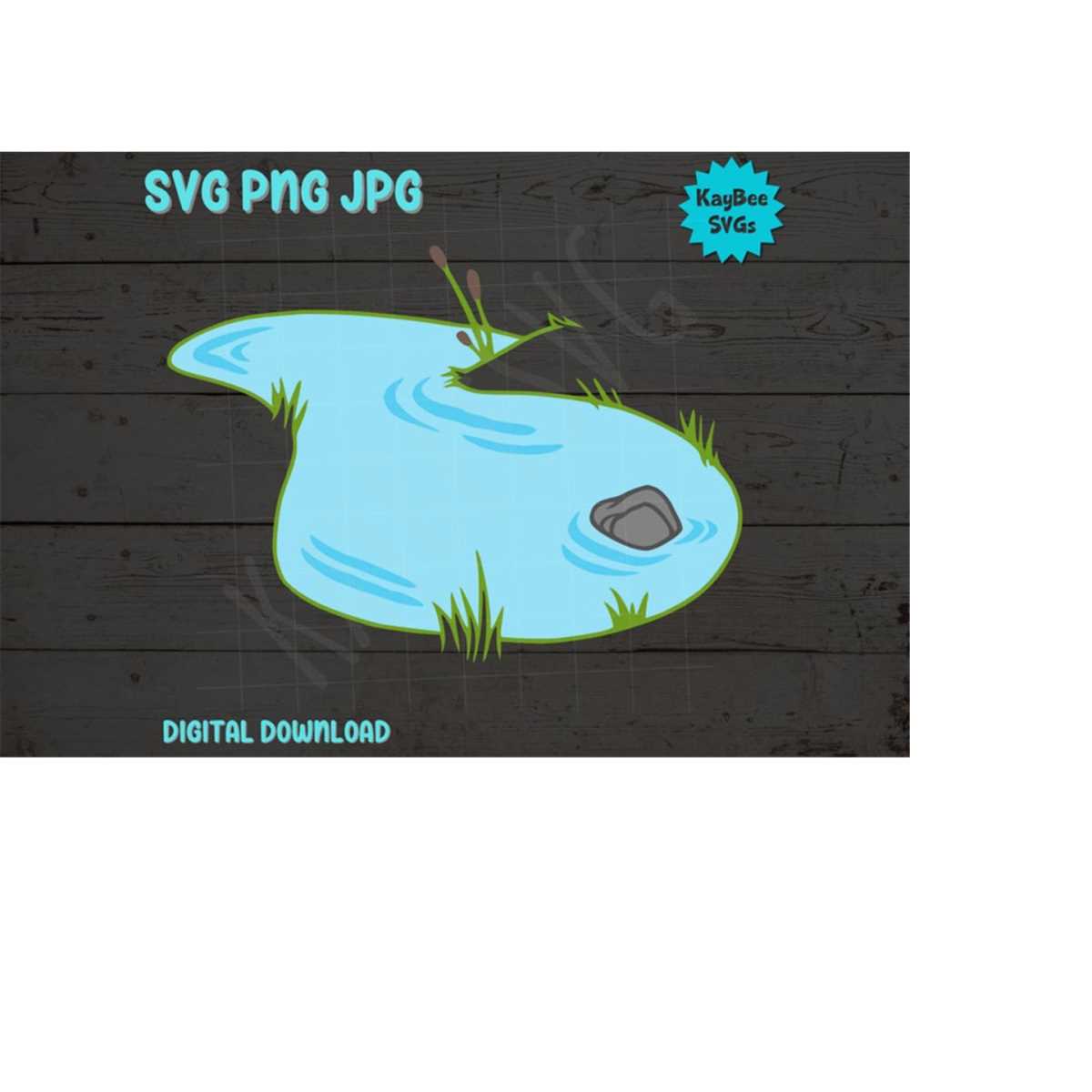 Pond SVG PNG JPG Clipart Digital Cut File Download for Cricu - Inspire ...