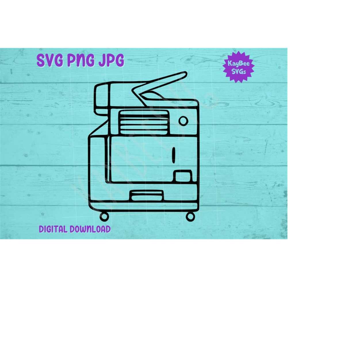 Copier Machine SVG PNG JPG Clipart Digital Cut File Download - Inspire ...