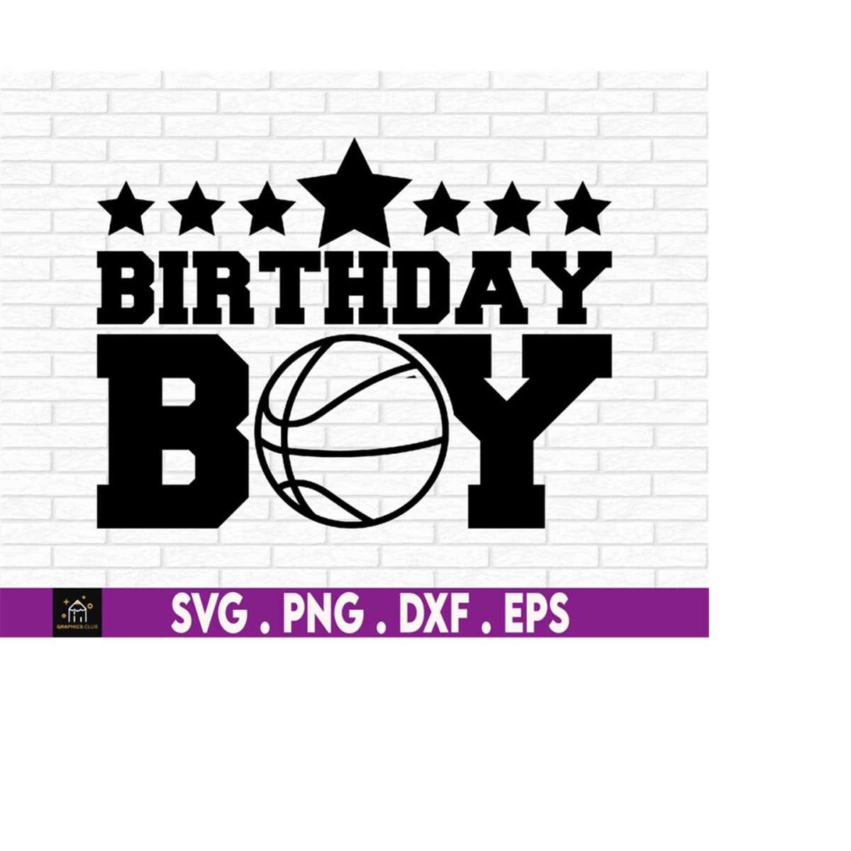 Basketball Birthday Boy svg, Basketball Birthday svg, Sports - Inspire ...