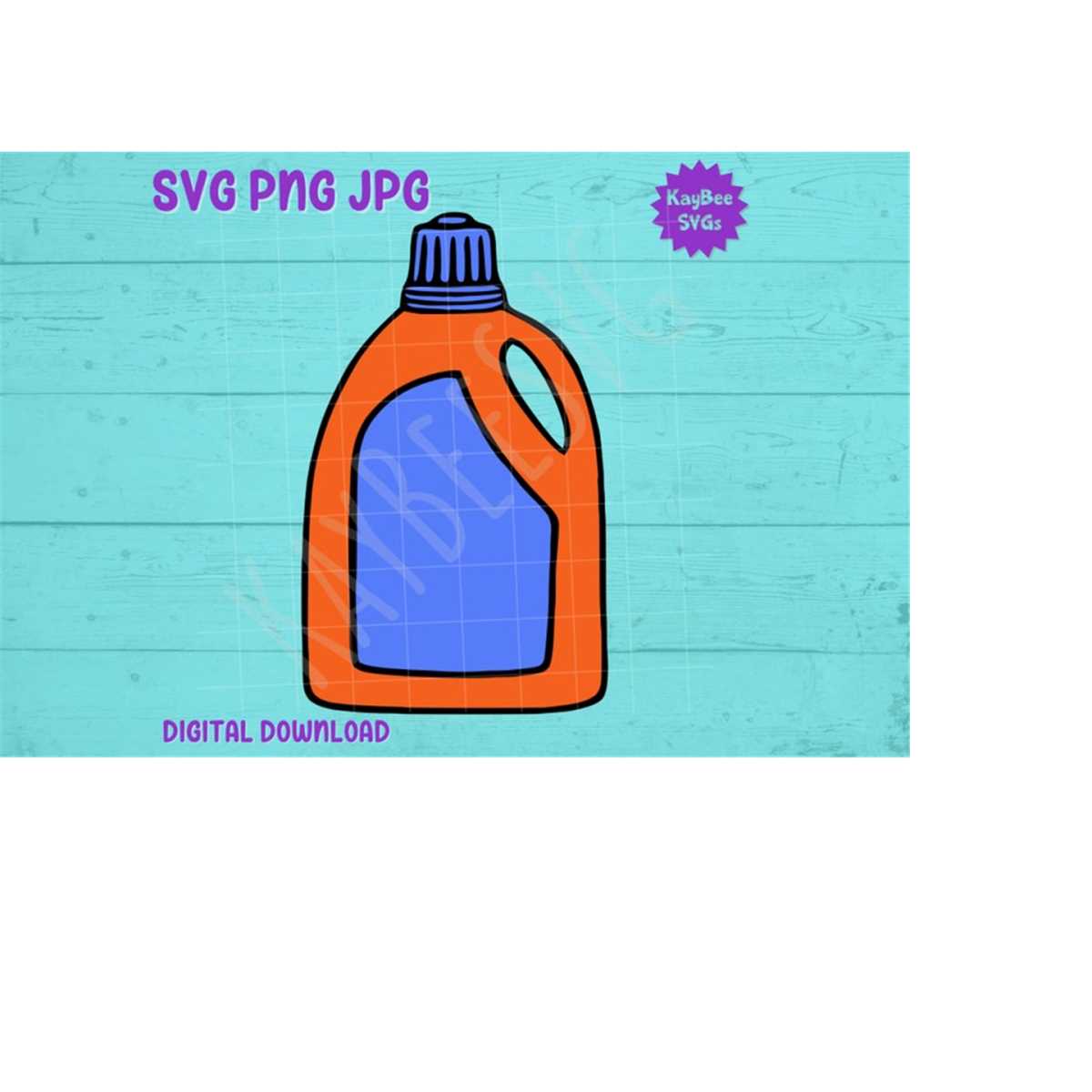 Laundry Detergent SVG PNG Jpg Clipart Digital Cut File Downl - Inspire ...