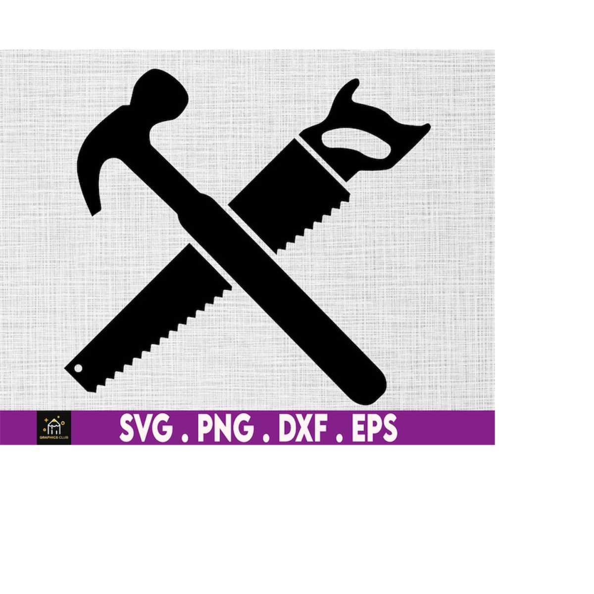 Hammer And Saw svg, Repair svg, Hammer svg, Saw svg, Handsaw - Inspire ...