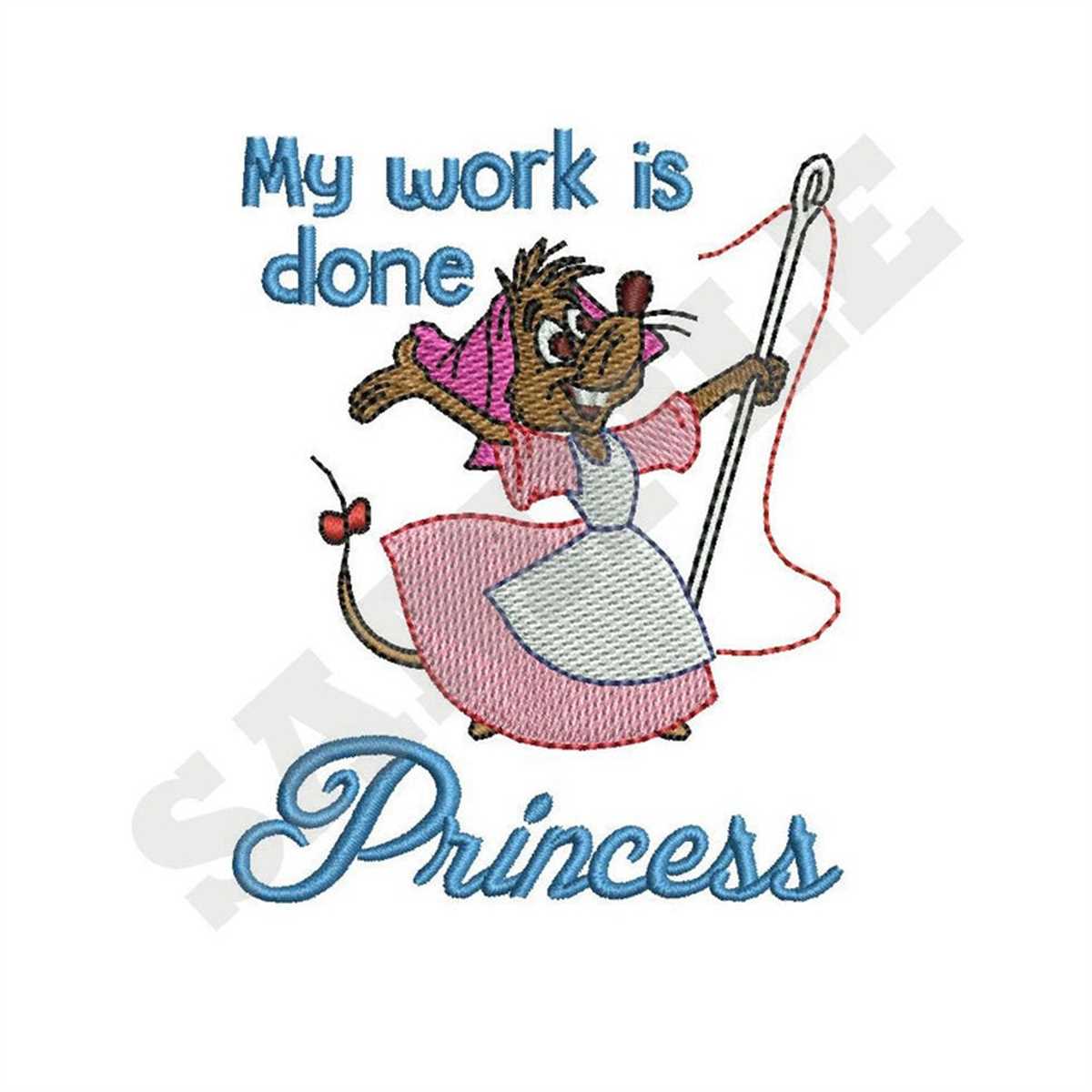 Cinderella Embroidery Design | Inspire Uplift
