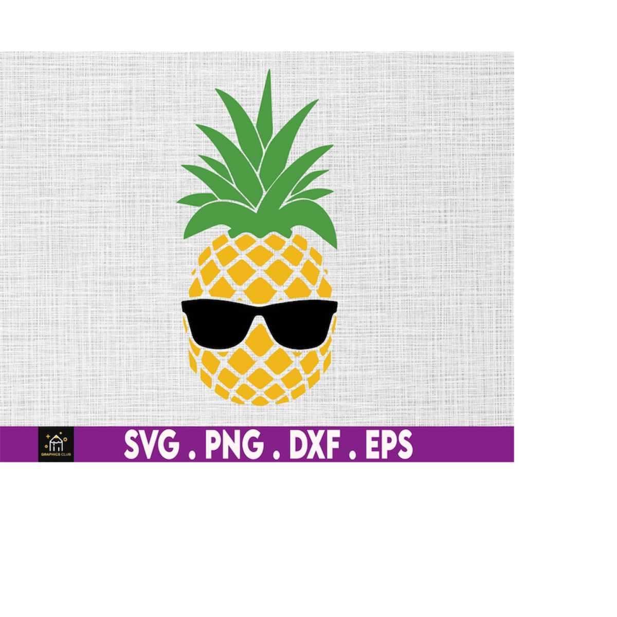 pineapple with sunglasses svg - Inspire Uplift