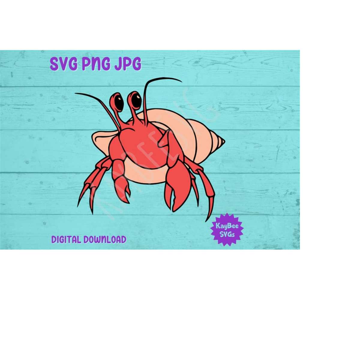 Hermit Crab SVG PNG JPG Clipart Digital Cut File Download fo - Inspire ...