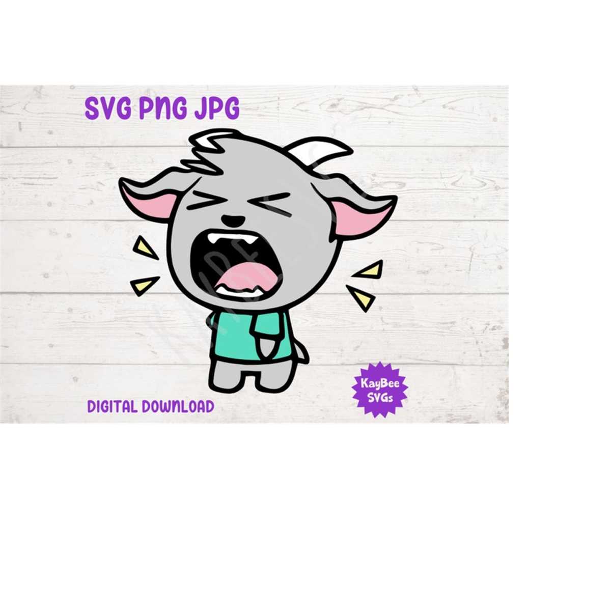 Screaming Goat SVG PNG JPG Clipart Digital Cut File Download | Inspire ...