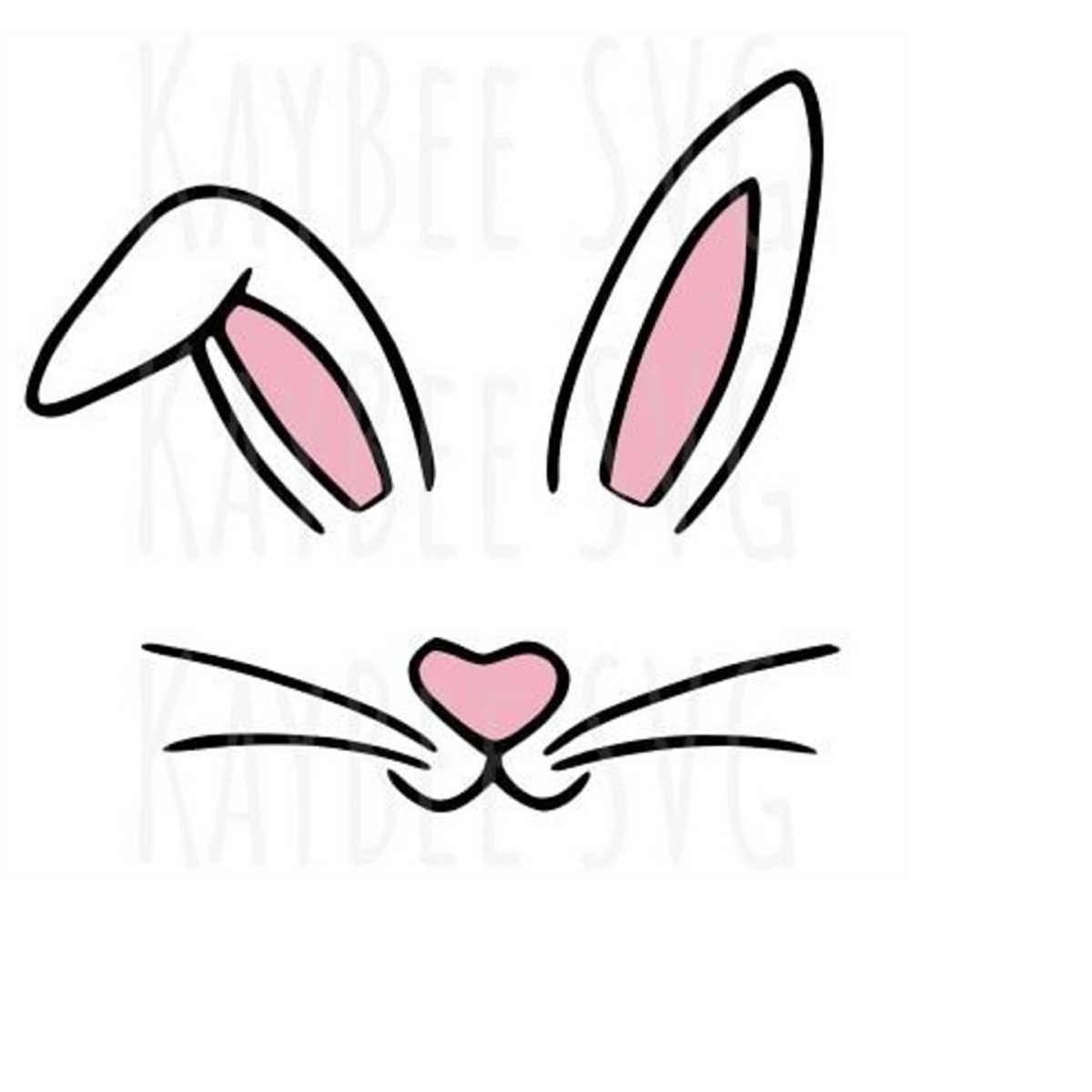 Easter Bunny Rabbit Ears SVG PNG JPG Clipart Digital Cut Fil - Inspire ...