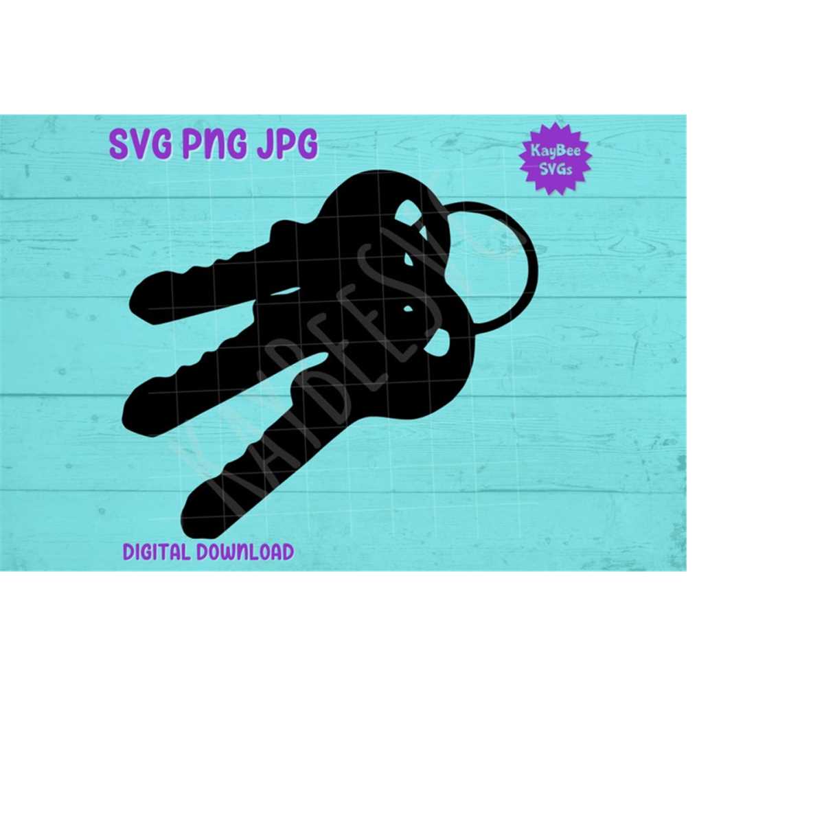 Key Ring SVG PNG JPG Clipart Digital Cut File Download for C - Inspire ...