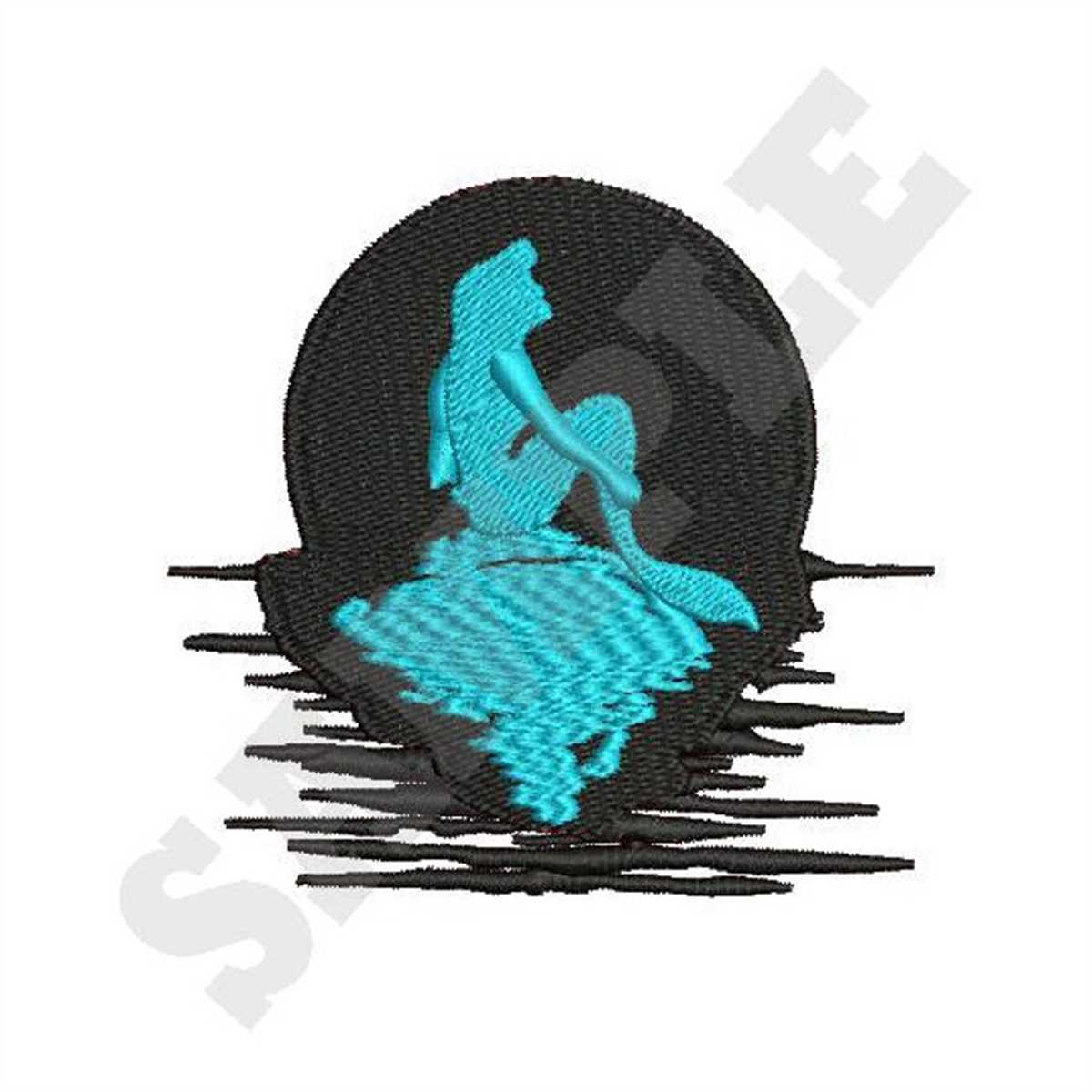 Mermaid Machine Embroidery Design - Inspire Uplift
