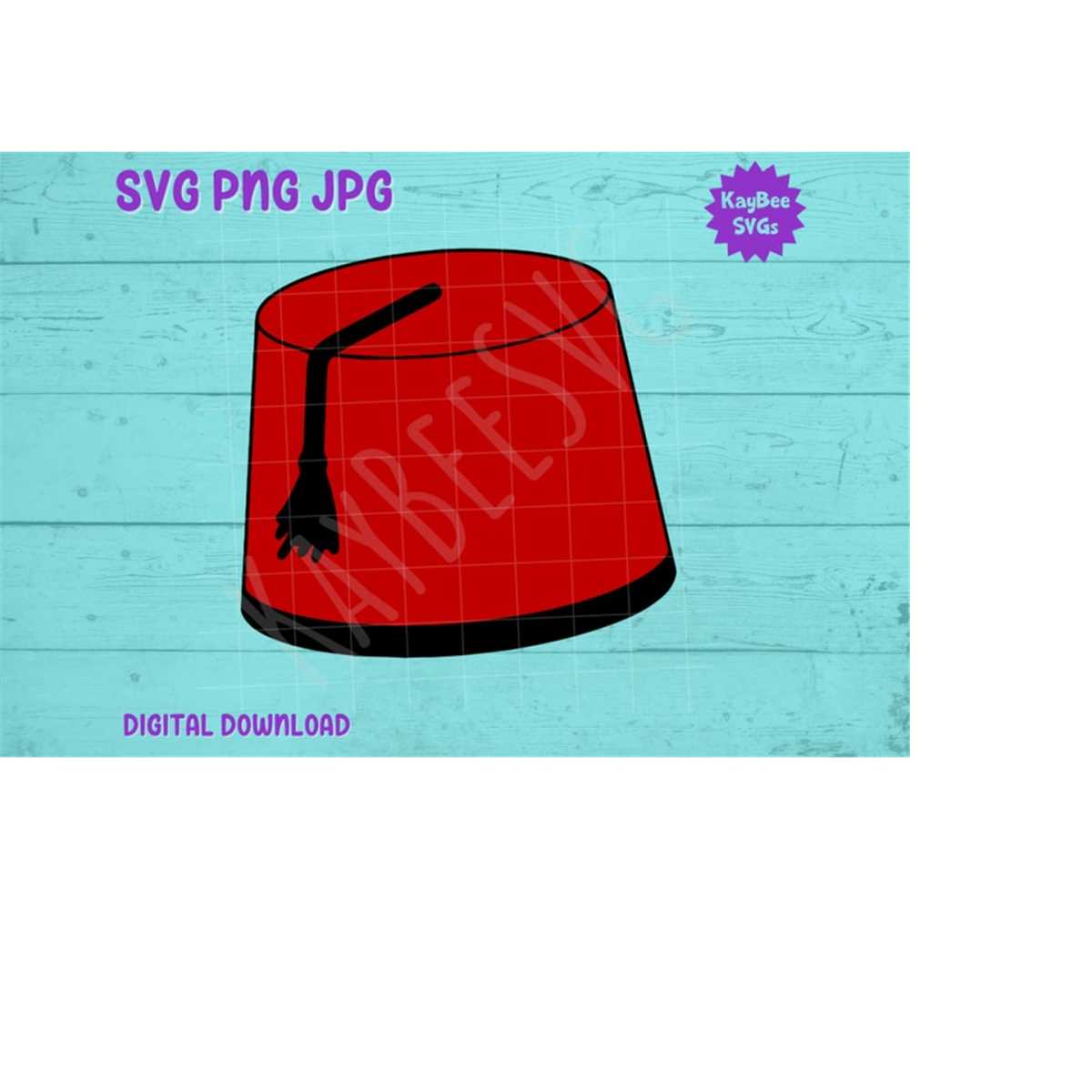 Fez SVG PNG JPG Clipart Digital Cut File Download for Cricut - Inspire ...