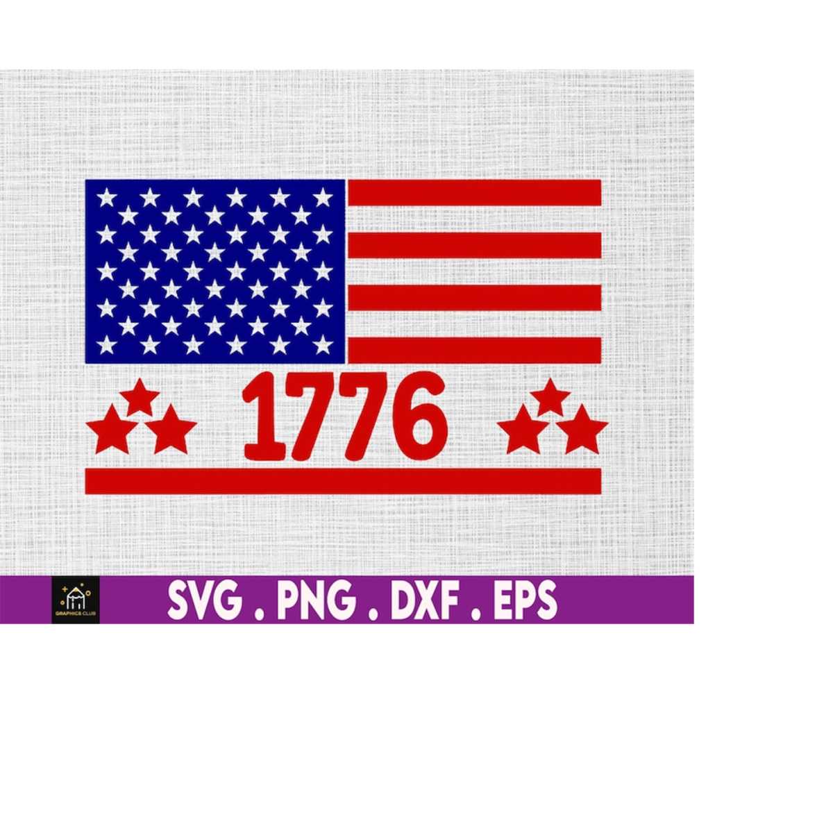 USA Independence Day 1776 Svg, Files For Cricut Sublimation, - Inspire ...