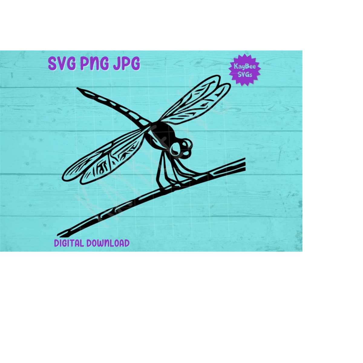Dragonfly SVG PNG JPG Clipart Digital Cut File Download for | Inspire ...