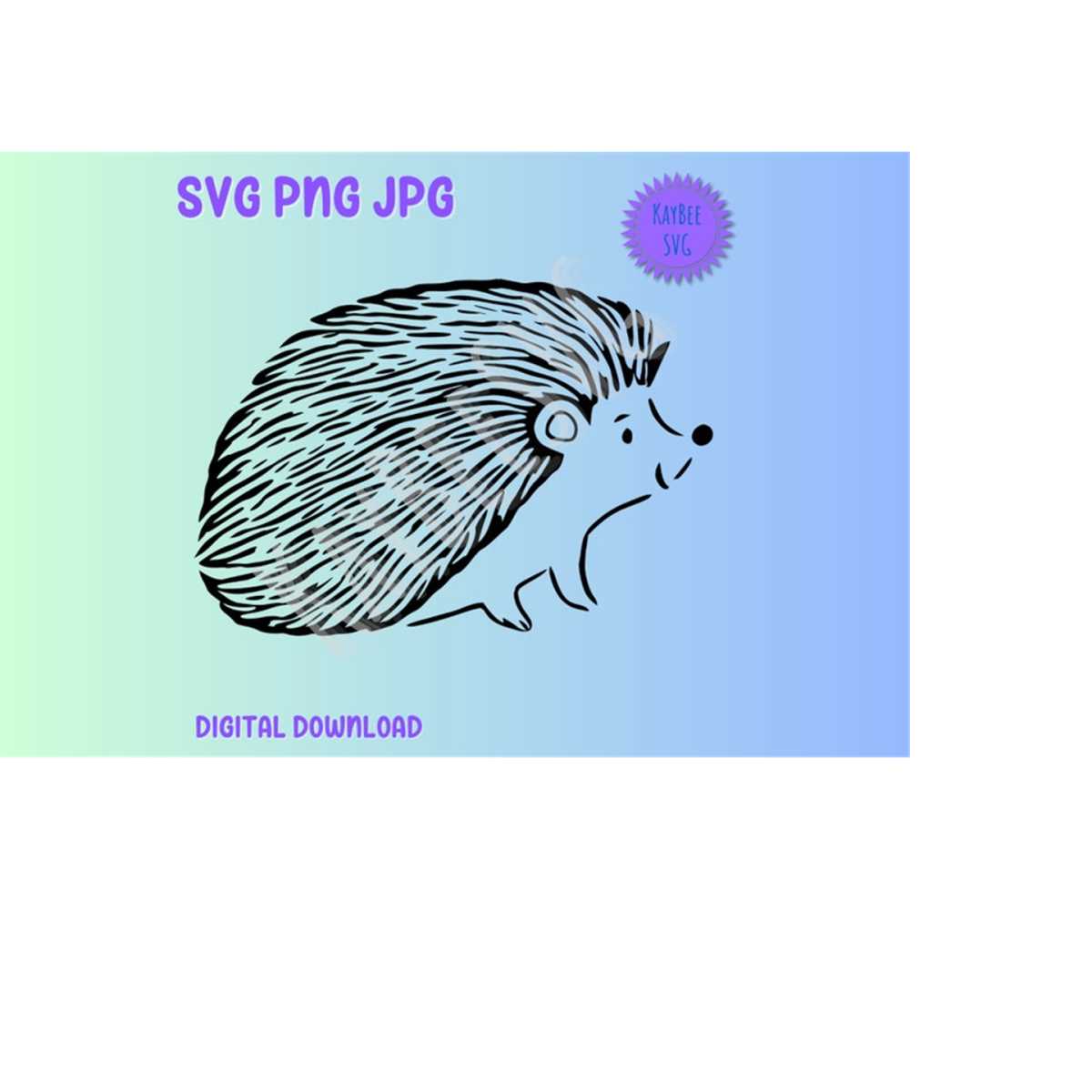 Hedgehog SVG PNG JPG Clipart Digital Cut File Download for C | Inspire ...