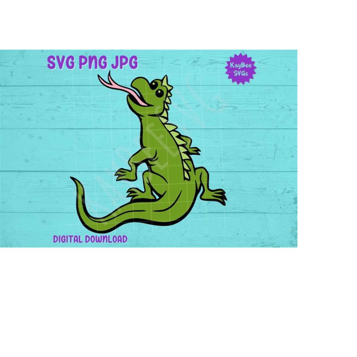 Iguana Lizard SVG PNG JPG Clipart Digital Cut File Download - Inspire ...