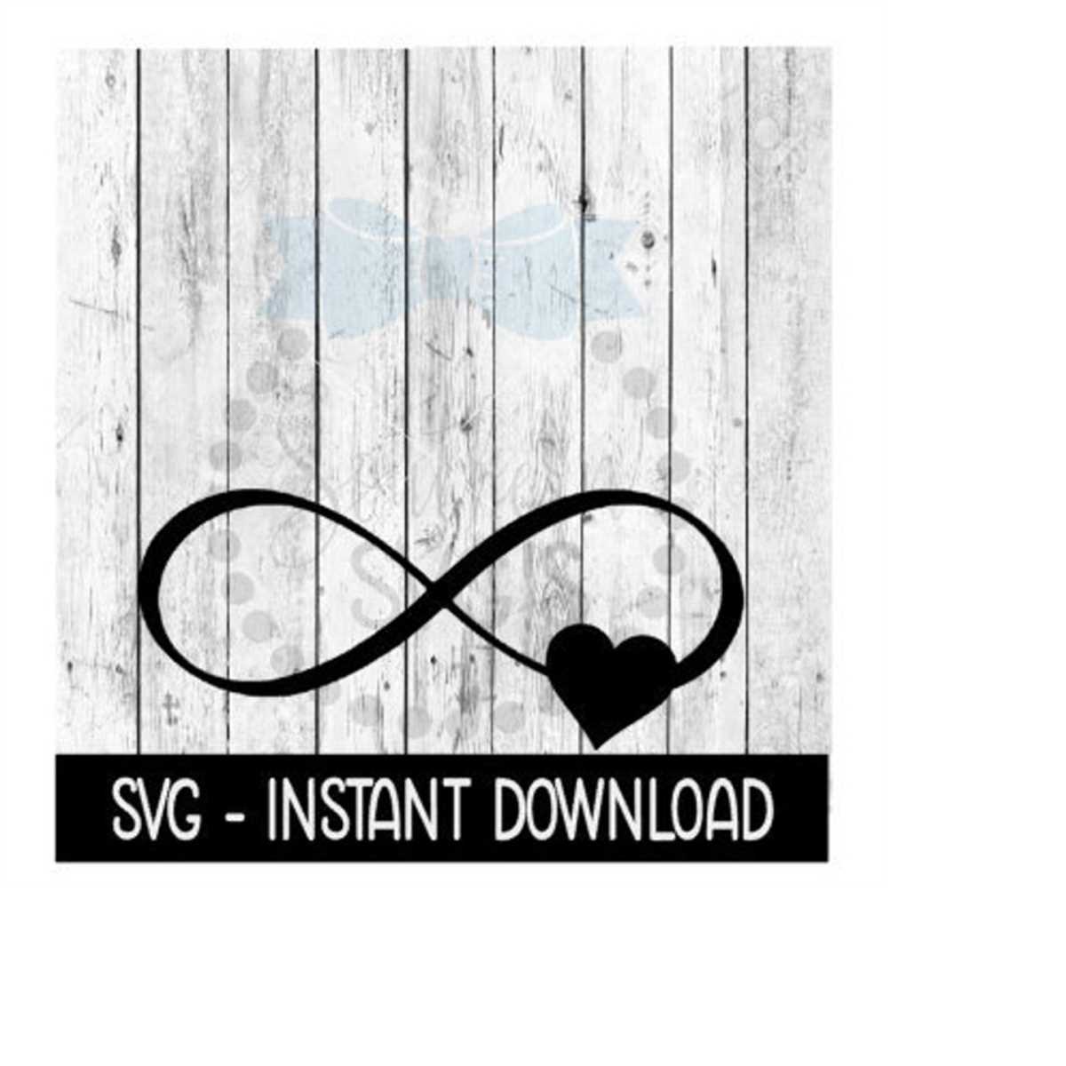 Infinity Symbol With Heart SVG, SVG Files, Funny Wine Glass - Inspire ...
