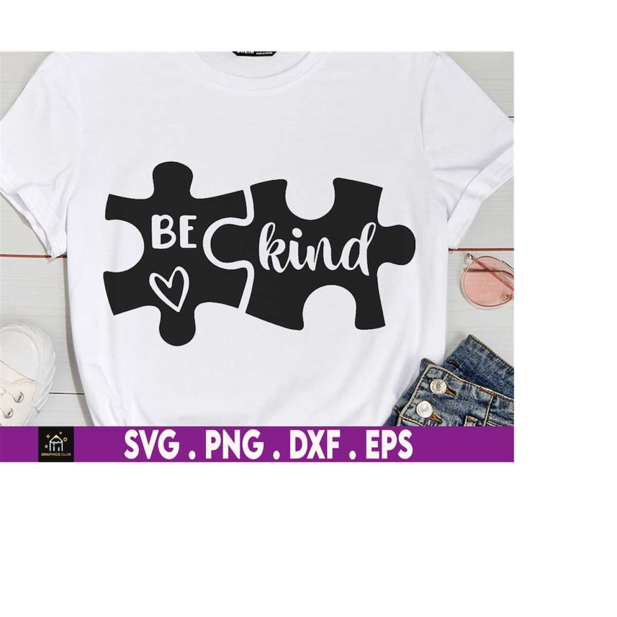 Be Kind Svg, Autism Awareness Svg, Puzzle Piece Svg, Autism | Inspire ...