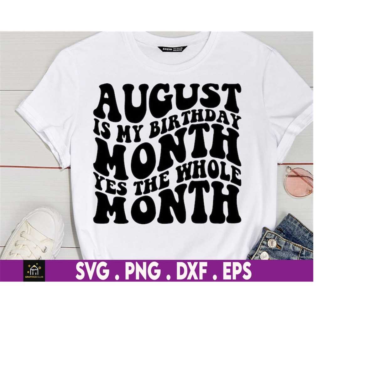 August Birthday SVG, birthday svg, birthday girl svg, birthd - Inspire ...