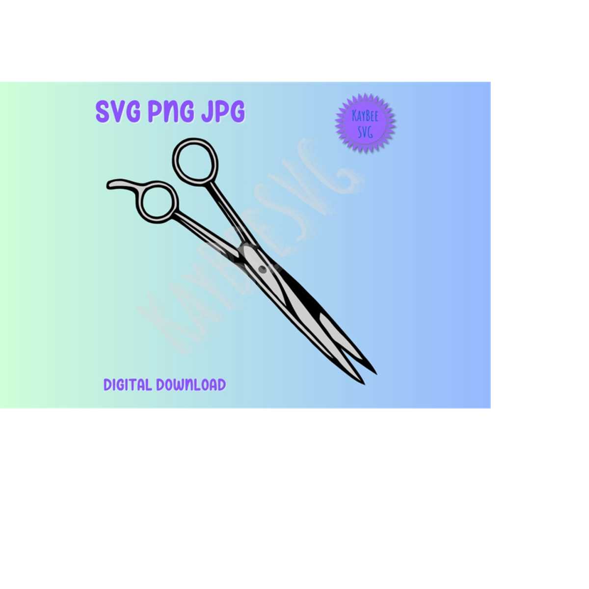 Hair Cutting Scissors SVG PNG Jpg Clipart Digital Cut File D | Inspire ...