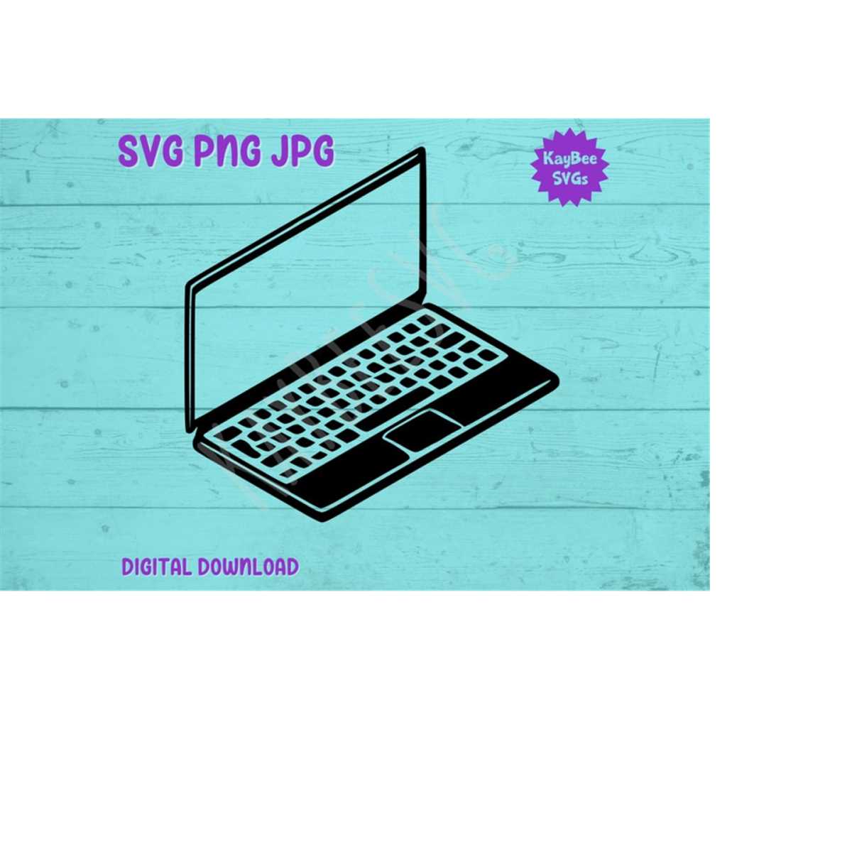 Laptop Computer SVG PNG JPG Clipart Digital Cut File Downloa | Inspire ...