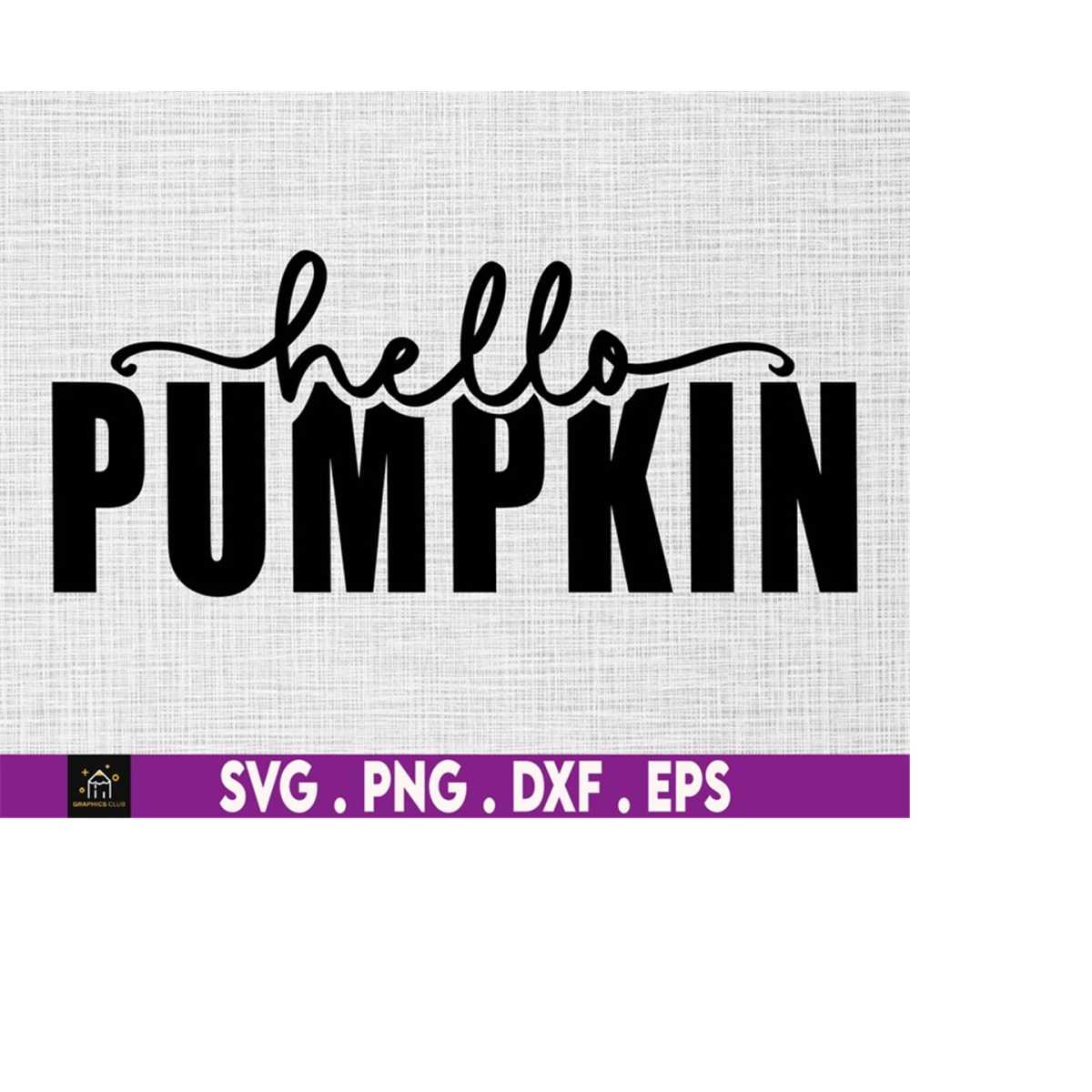 Hello Pumpkin svg, Fall, Autumn, Halloween, Cursive, Sign In - Inspire ...