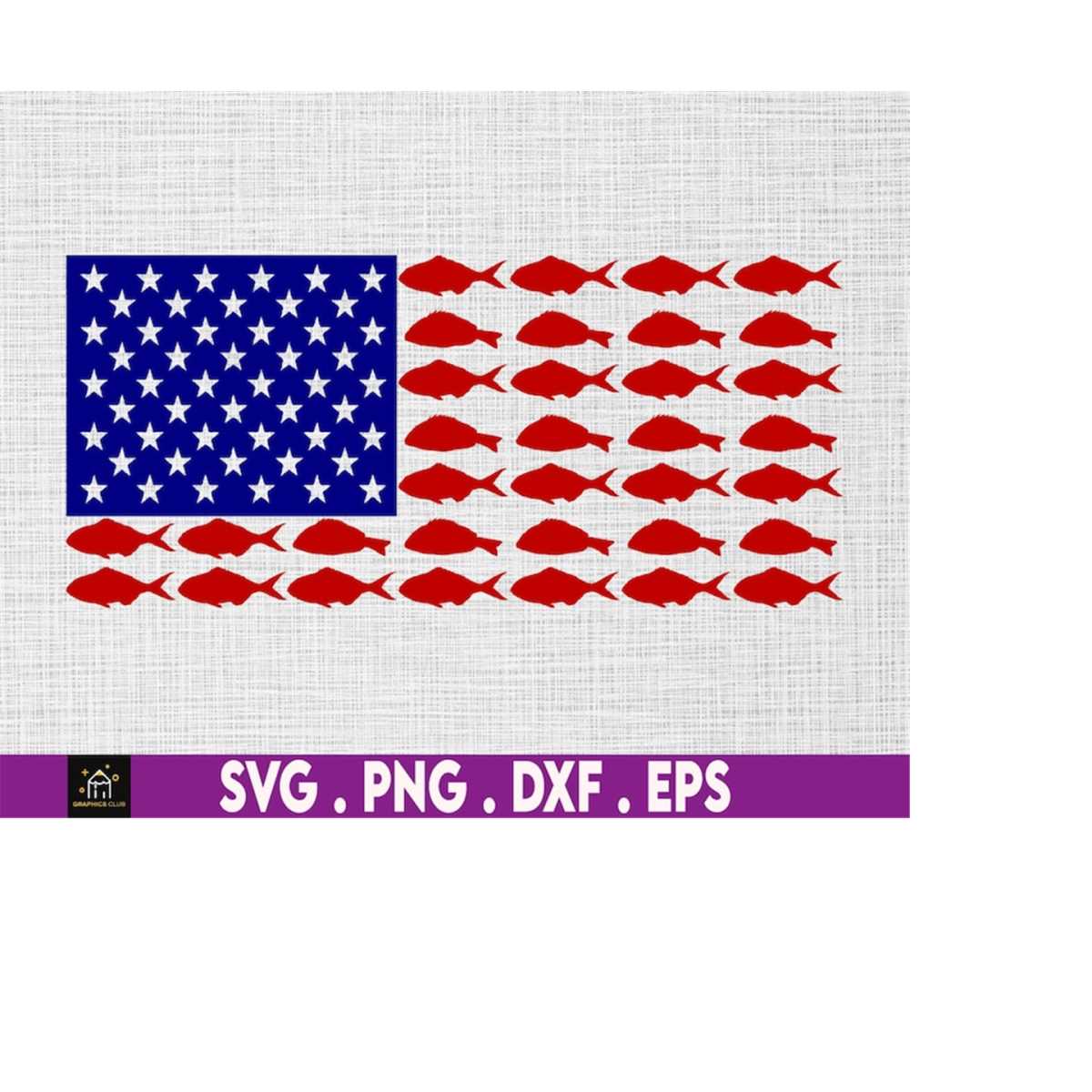 Happy 4th Of July Fish American Flag Svg, Memorial Day Freed - Inspire ...