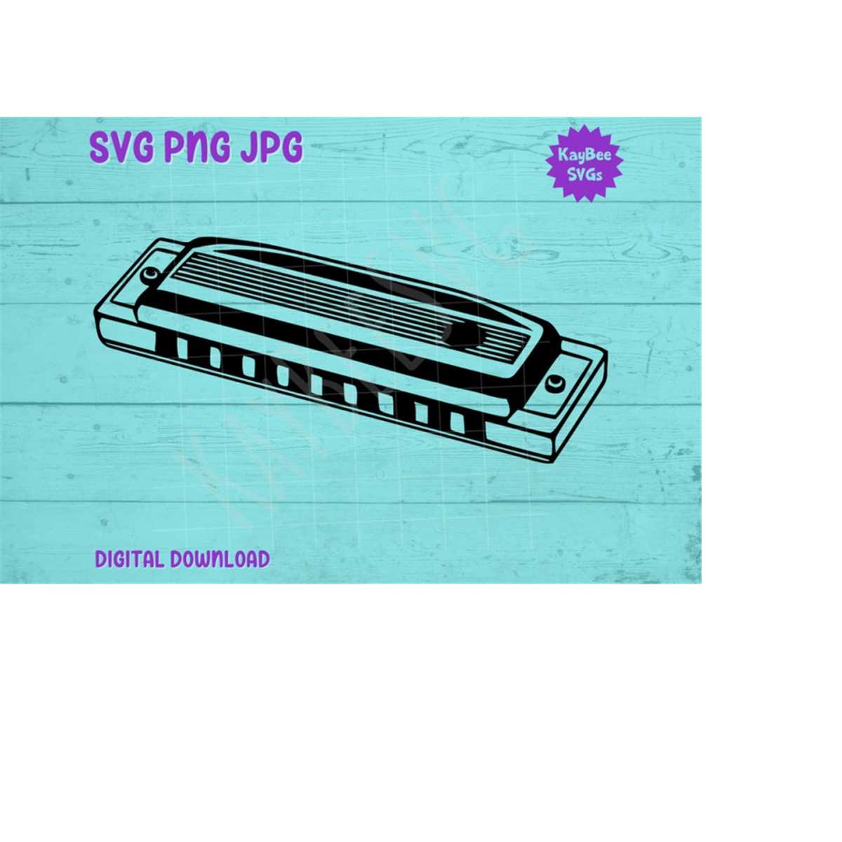 Harmonica SVG PNG JPG Clipart Digital Cut File Download for | Inspire ...