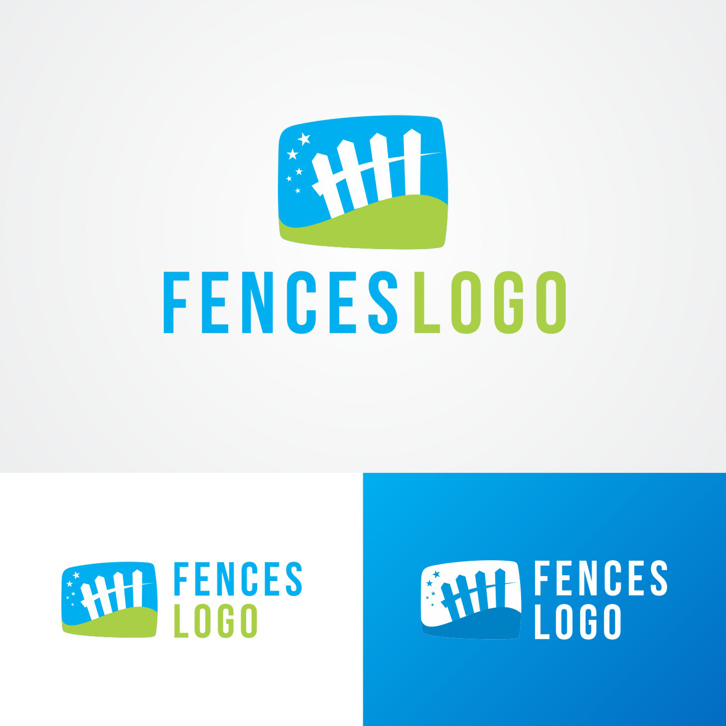 Fences Logo Design Template 01 | Inspire Uplift