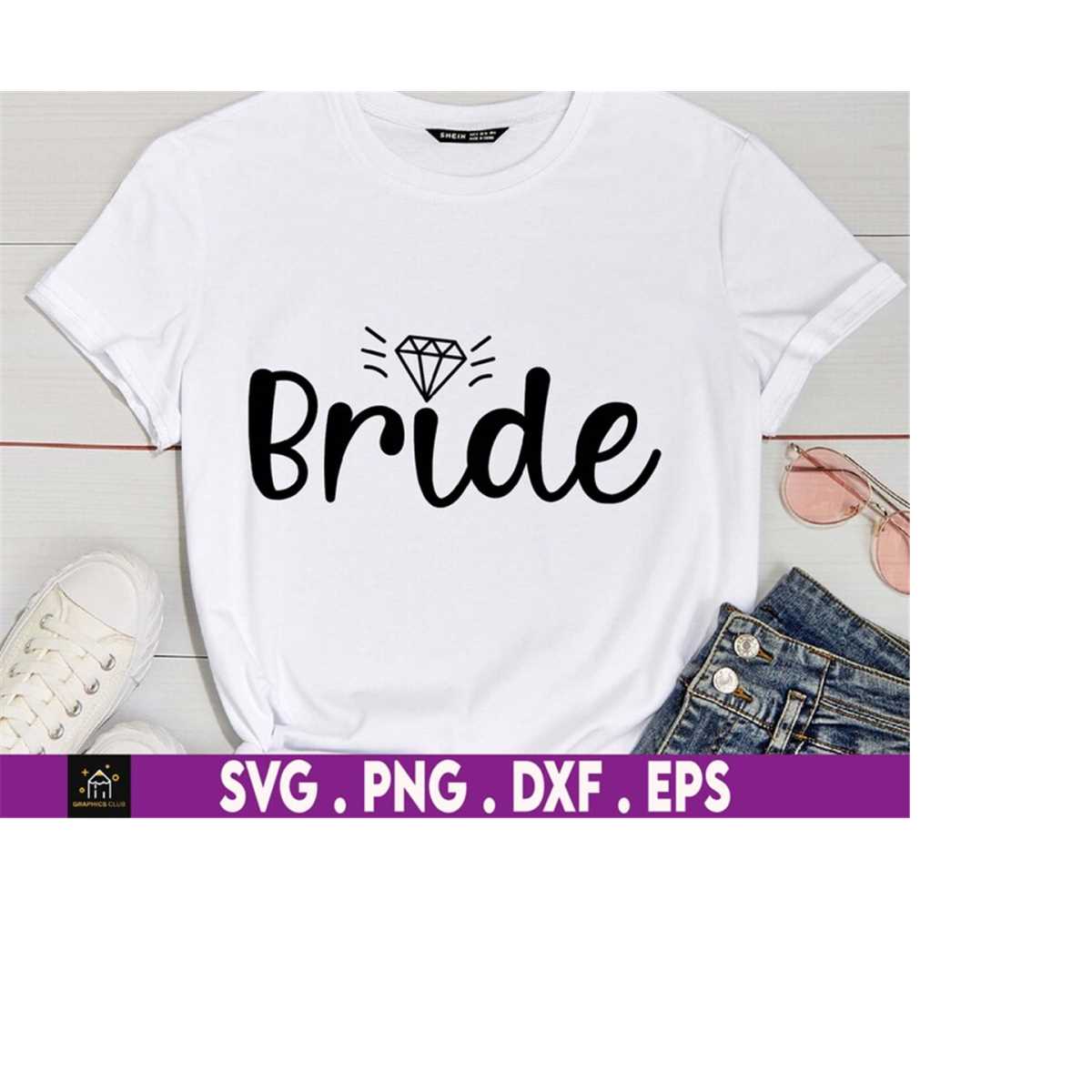 Bride svg, Wedding svg, Diamond Ring svg, Bridal Party svg, | Inspire ...