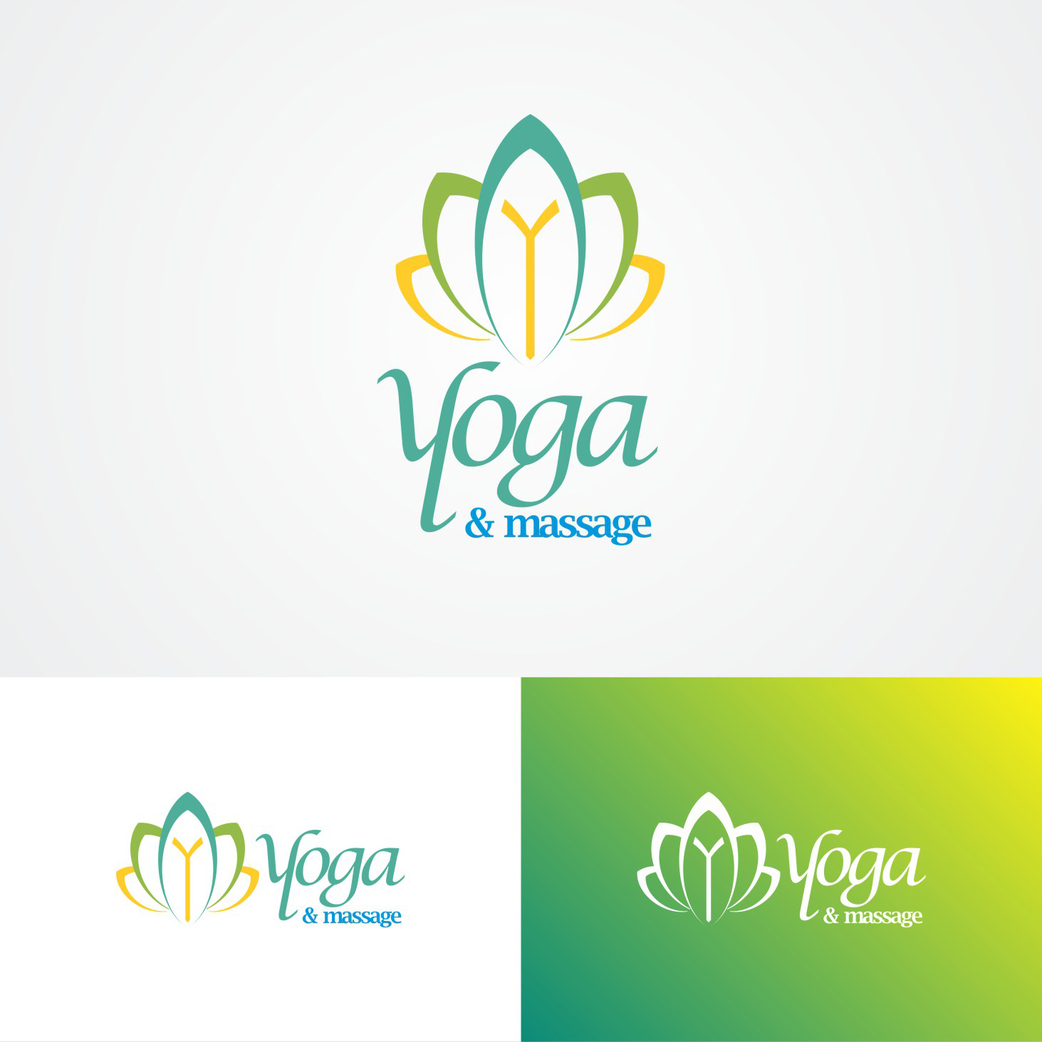 Yoga and Massage Logo Design Template 05 - Inspire Uplift