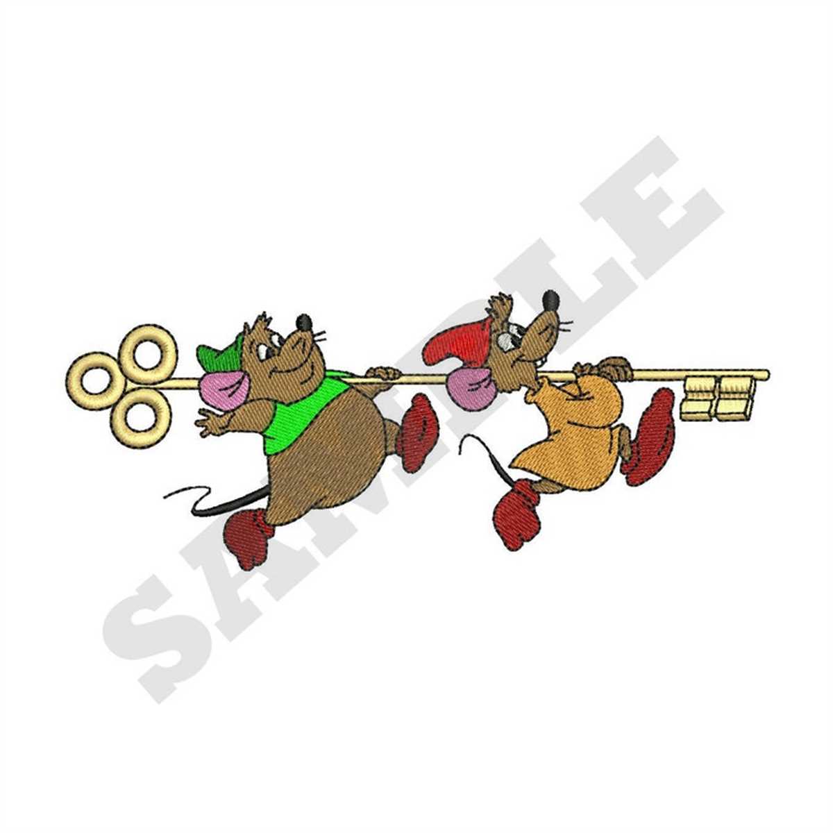 Jaq and Gus Machine Embroidery Design | Inspire Uplift