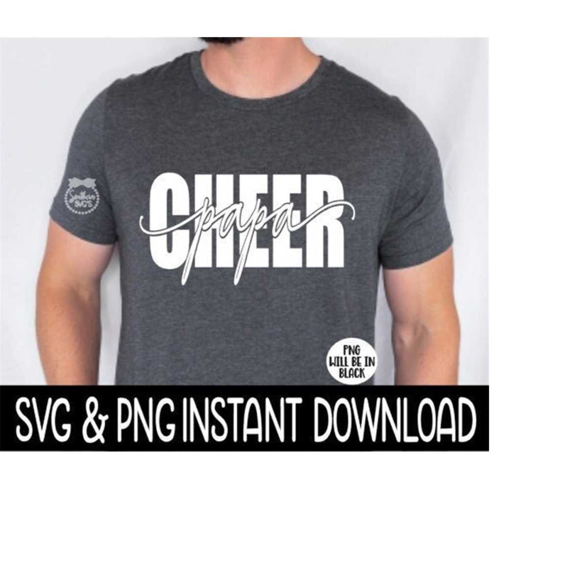 Cheer Papa SVG, Cheerleader Tee Shirt SvG, Cheer SVG, Instan | Inspire ...