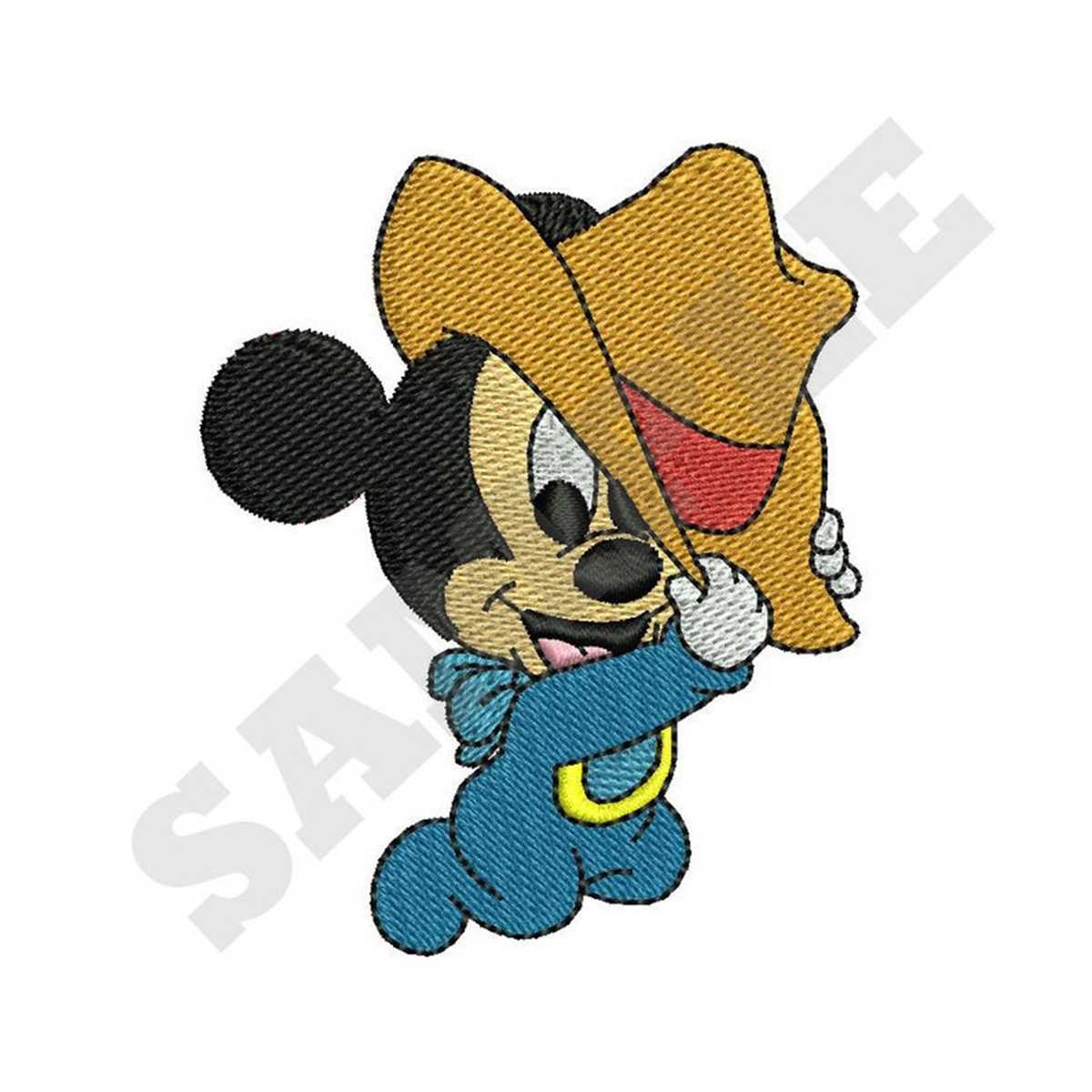 Baby Cowboy Mickey Machine Embroidery Designs | Inspire Uplift