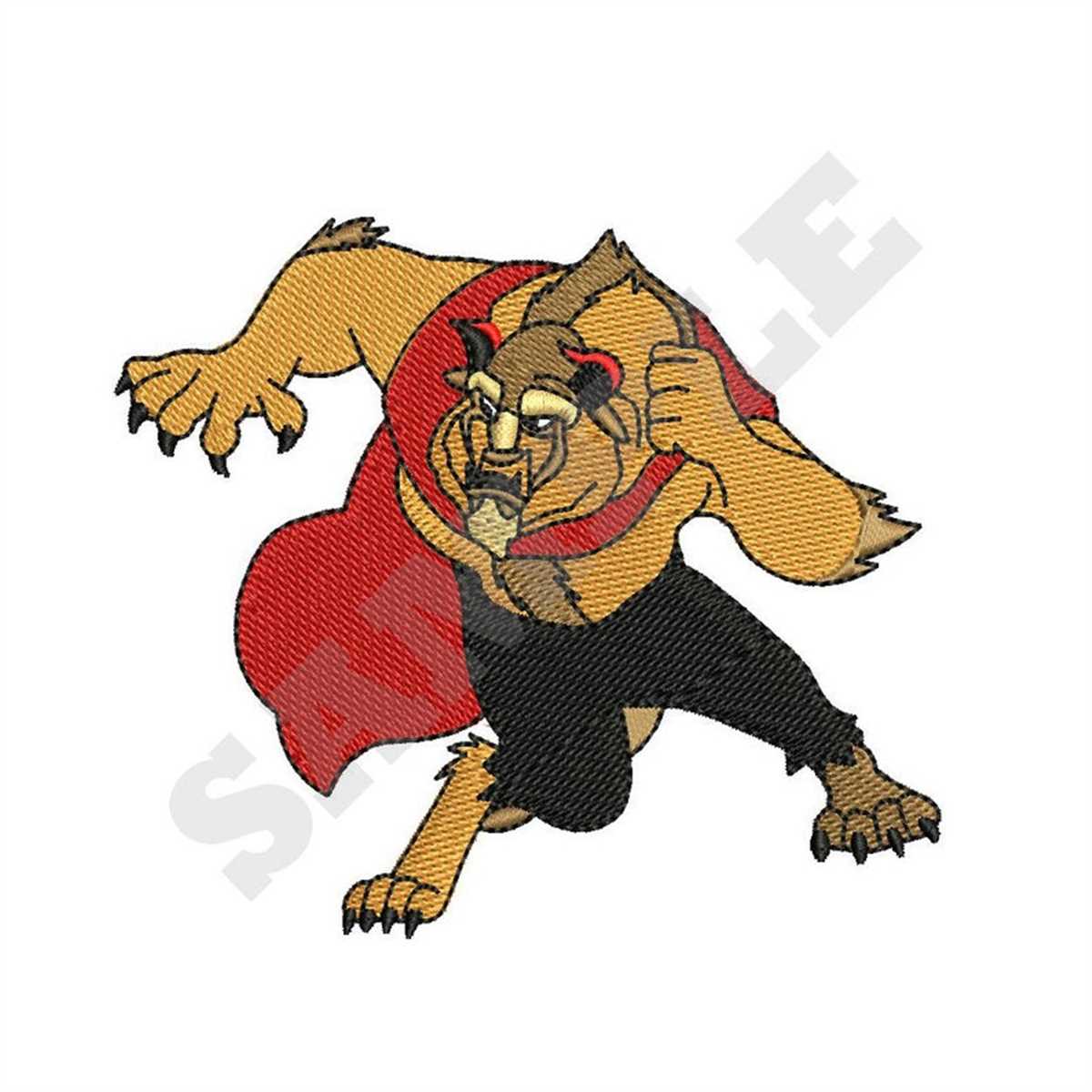 Beast Machine Embroidery Design | Inspire Uplift