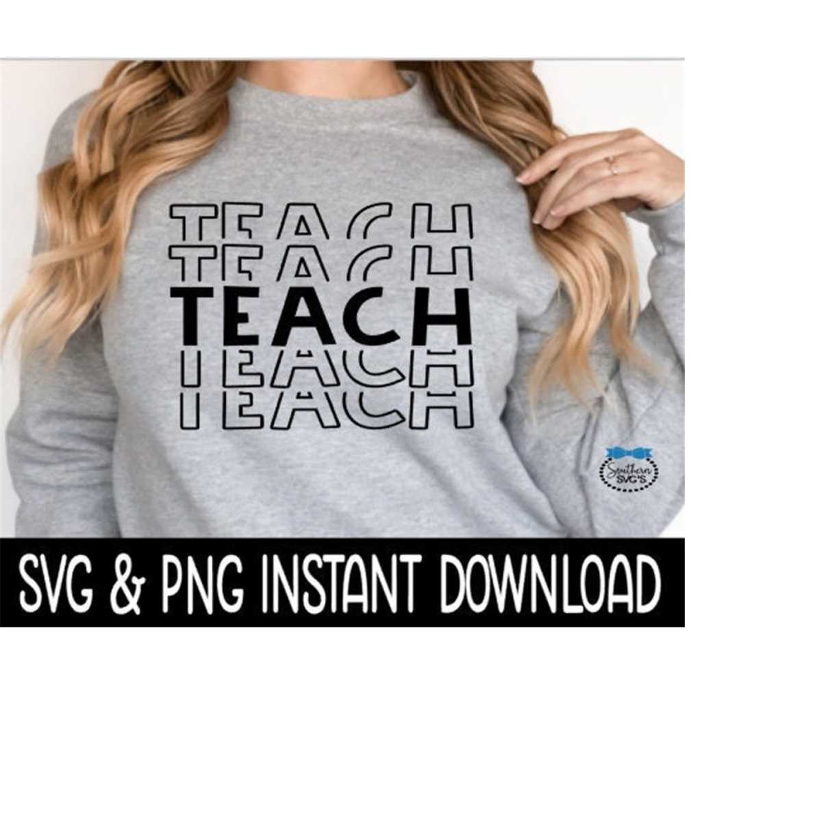 Teach SVG Files, Teacher Stacked SVG, Teacher Stacked PNG, I - Inspire ...