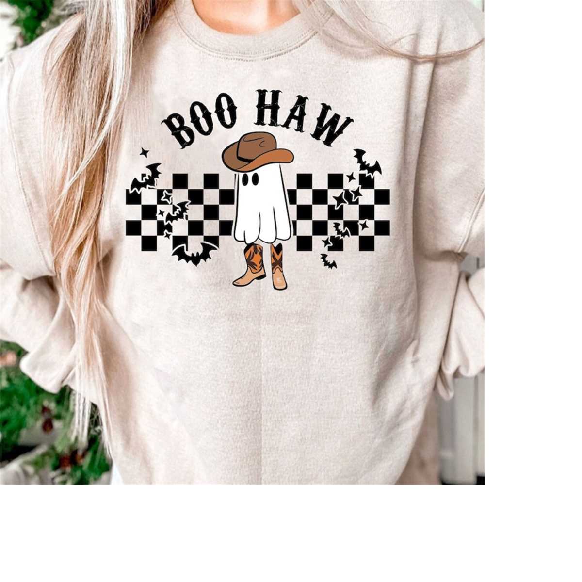 Boo Haw SVG PNG EPS, Cowboy Ghost Svg, Halloween Svg, Funny | Inspire ...