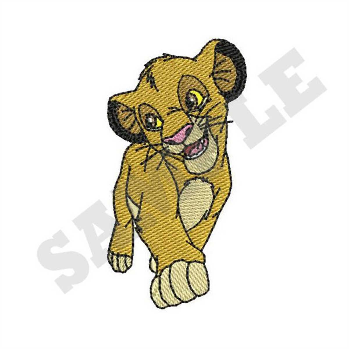 Simba Machine Embroidery Design | Inspire Uplift