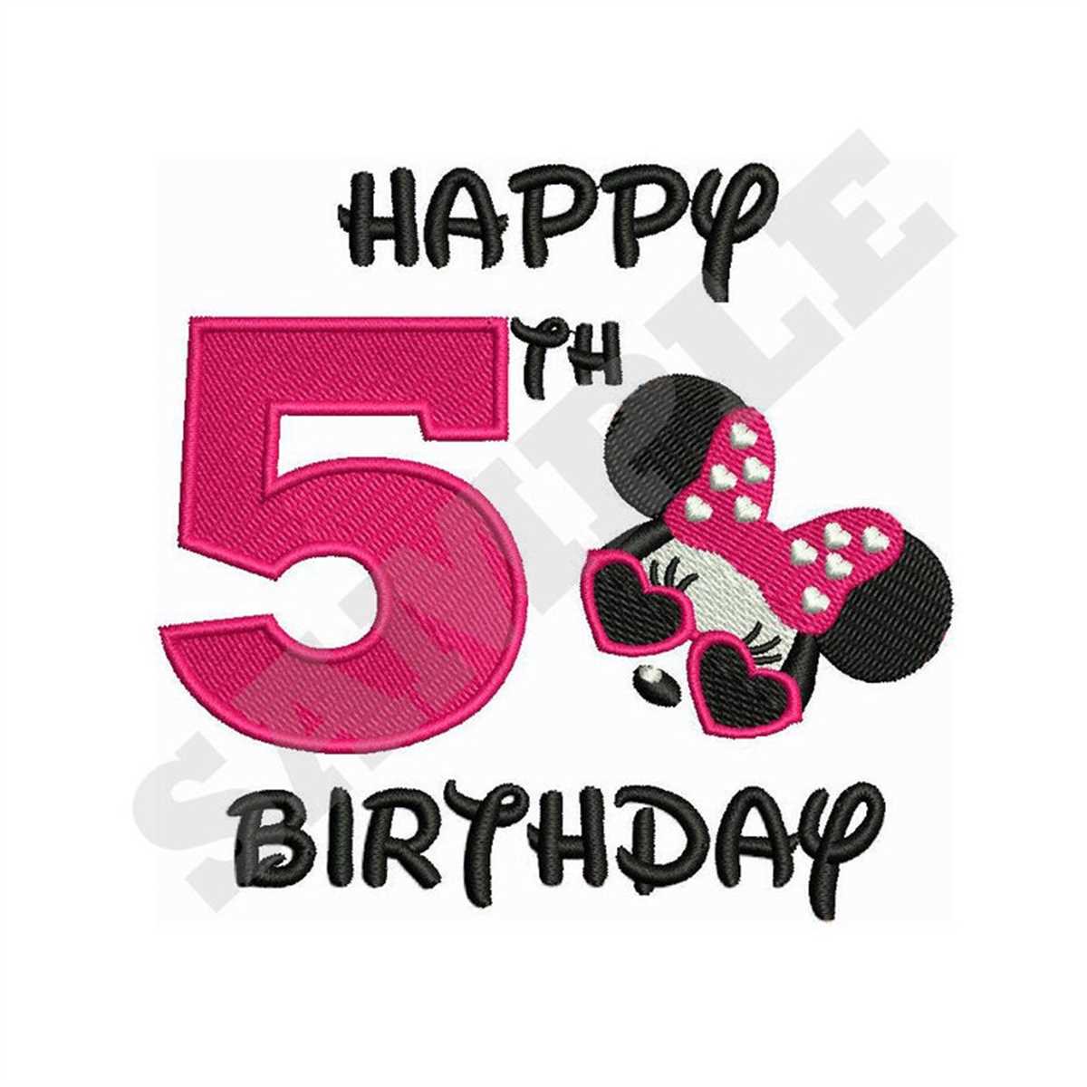 Minnie Mouse Machine Embroidery Design | Inspire Uplift