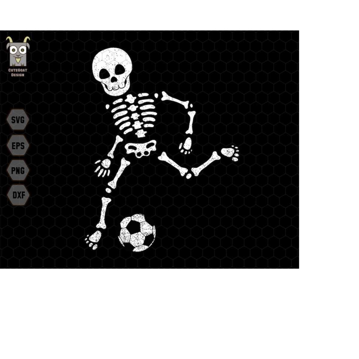 Skeletons Play Football Svg, Kids Skeleton Svg, Sport Skelet | Inspire ...