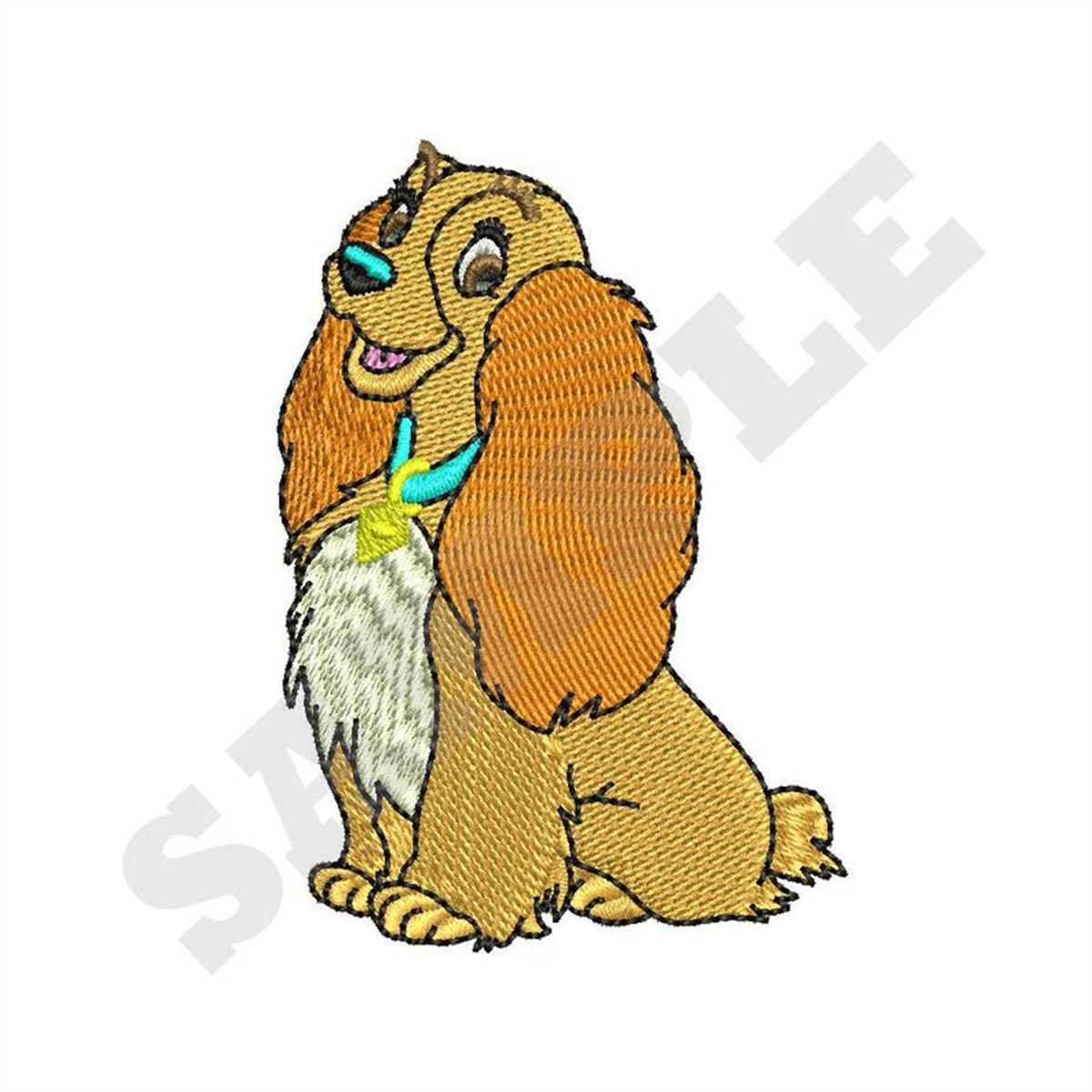 Lady and the Tramp Embroidery Design | Inspire Uplift