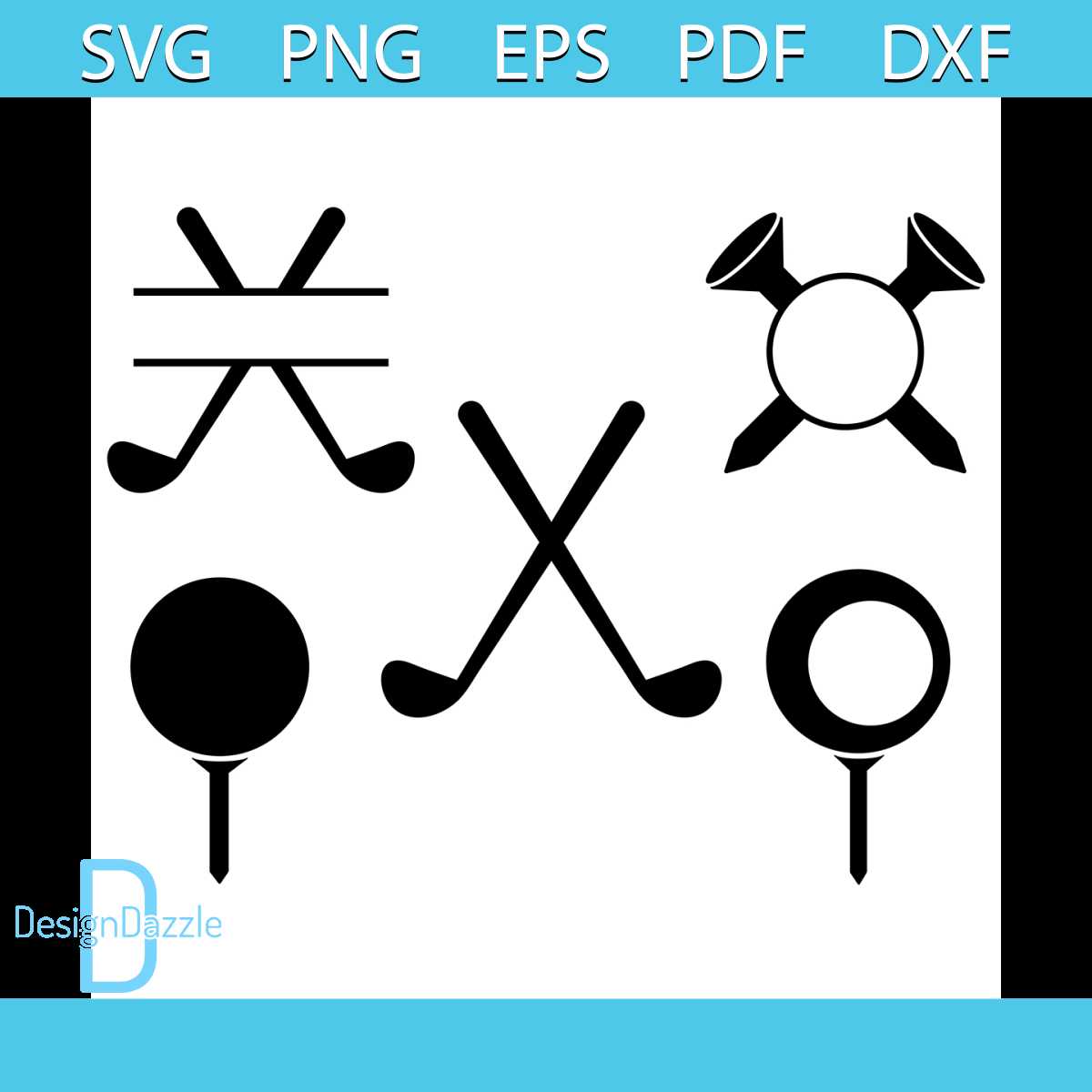Golf Svg, Sport Svg, Golf Monogram Frame Svg, Golf svg, Mono - Inspire ...
