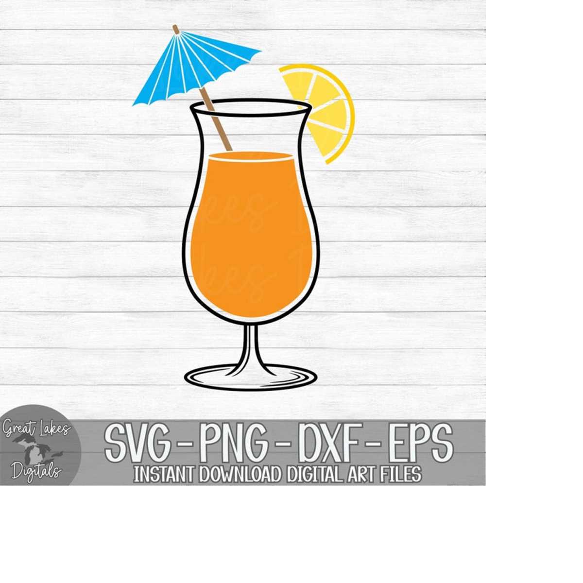 Cocktail - Instant Digital Download - svg, png, dxf, and eps | Inspire ...