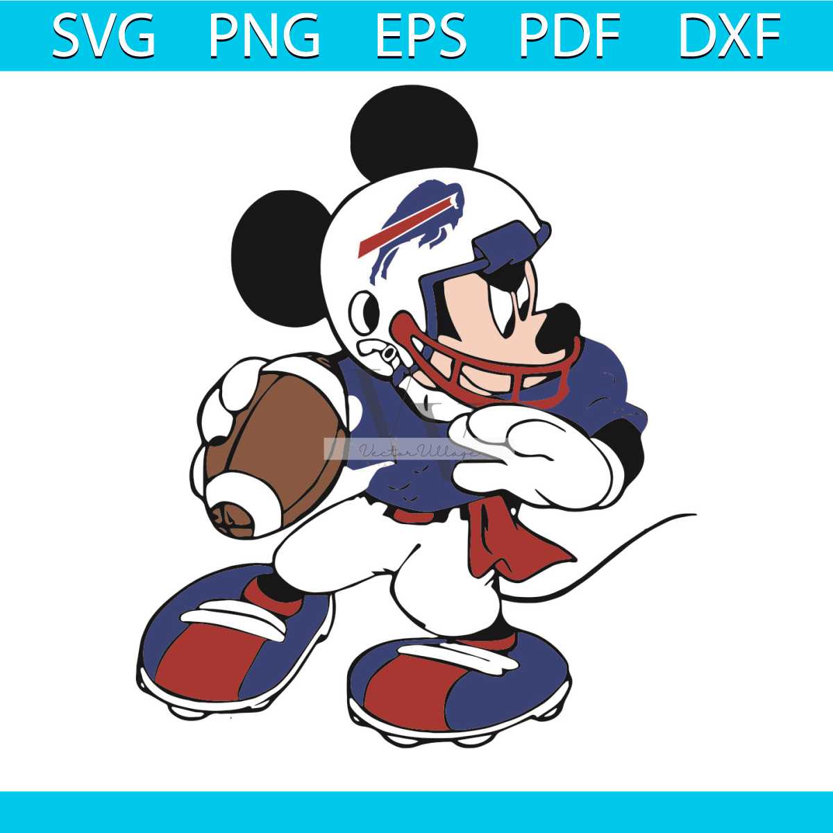 Mickey Mouse Buffalo Bills SVG, NFL Football Svg, Mickey svg | Inspire ...
